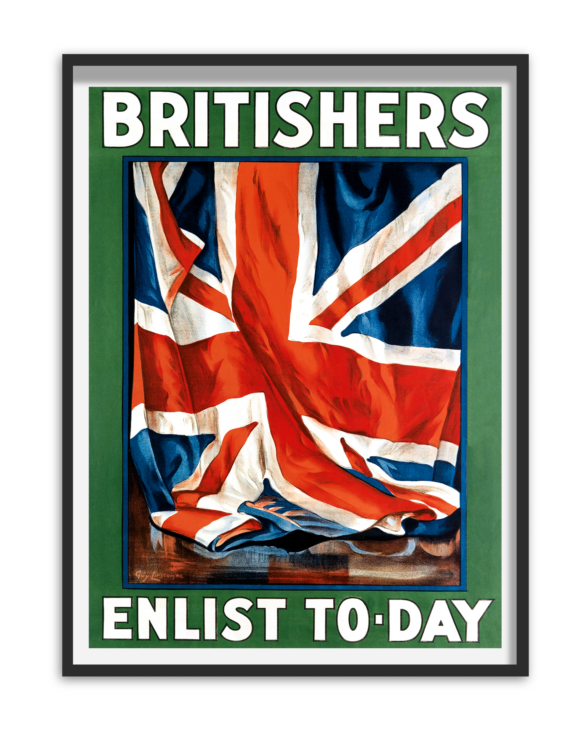 Britishers enlist today | British World War One Recruitment Poster ...