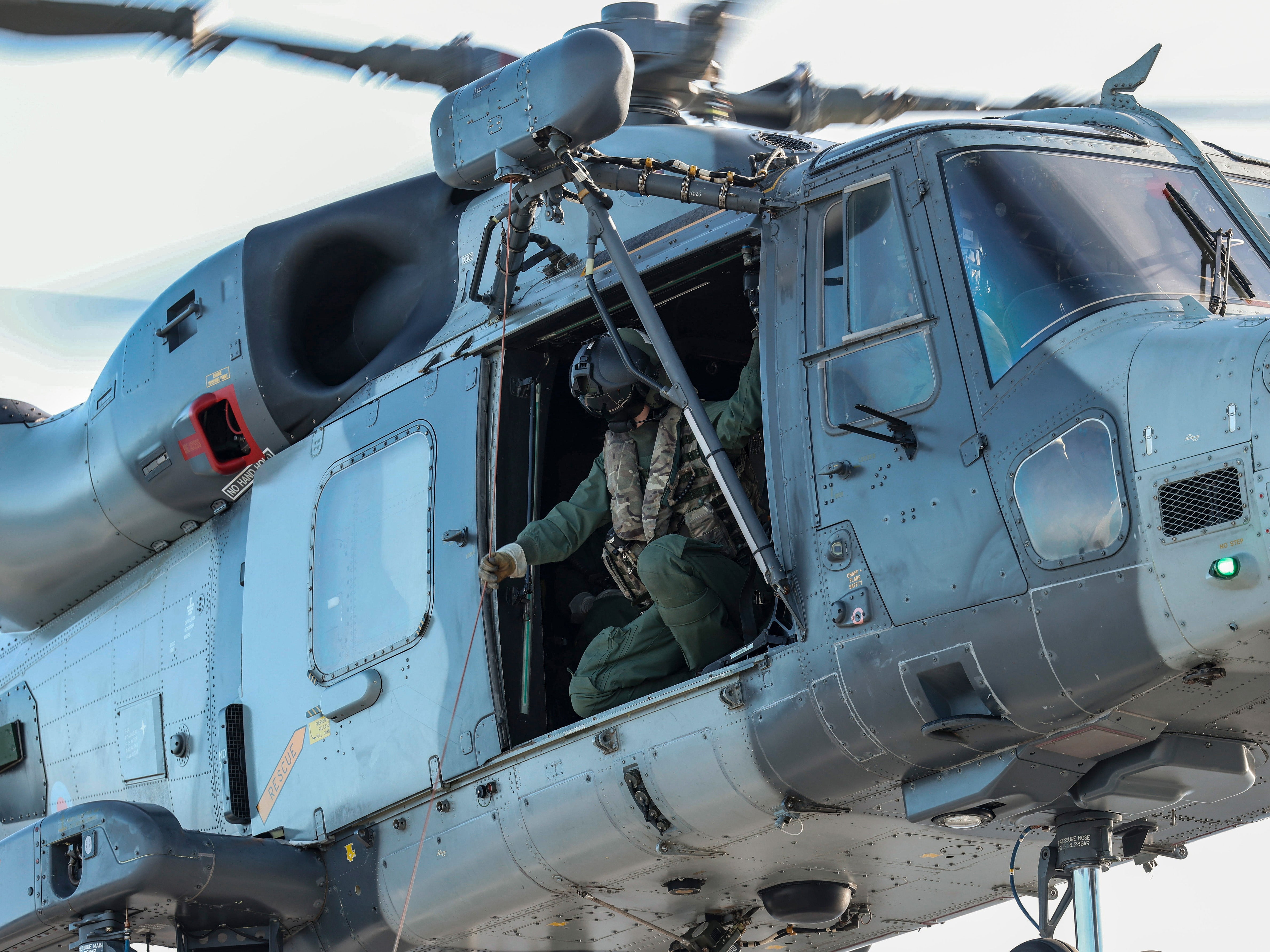 Royal Navy Wildcat HMA Mk2 Helicopter Winchman Photo Print Wall Art Na ...
