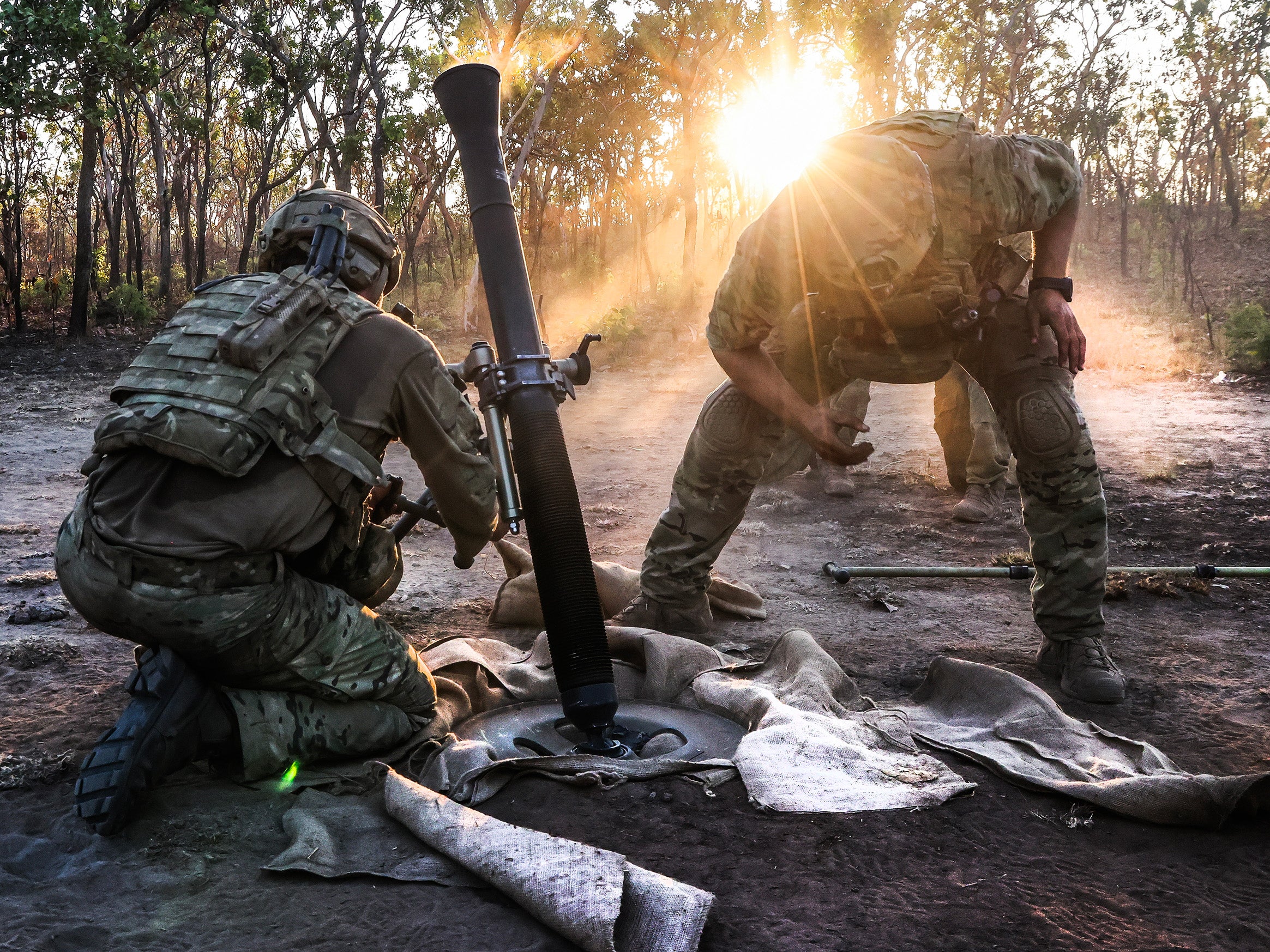 Royal Marine Commandos Mortar Team Photo Print - 40 Commando ...