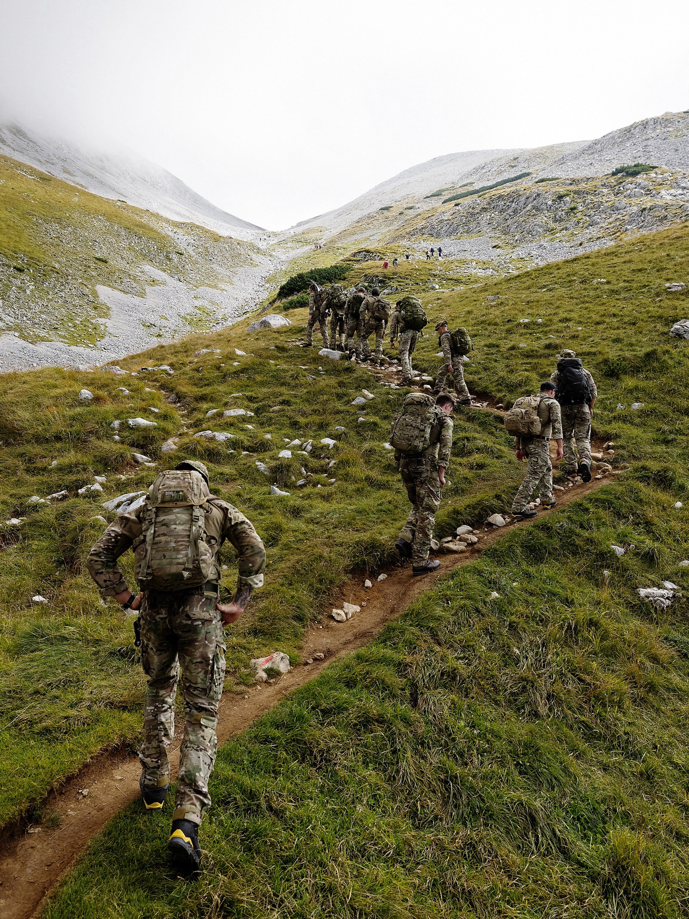 Royal Marines Mountain Yomp Photo Print - 45 Commando – Hampshire Prints