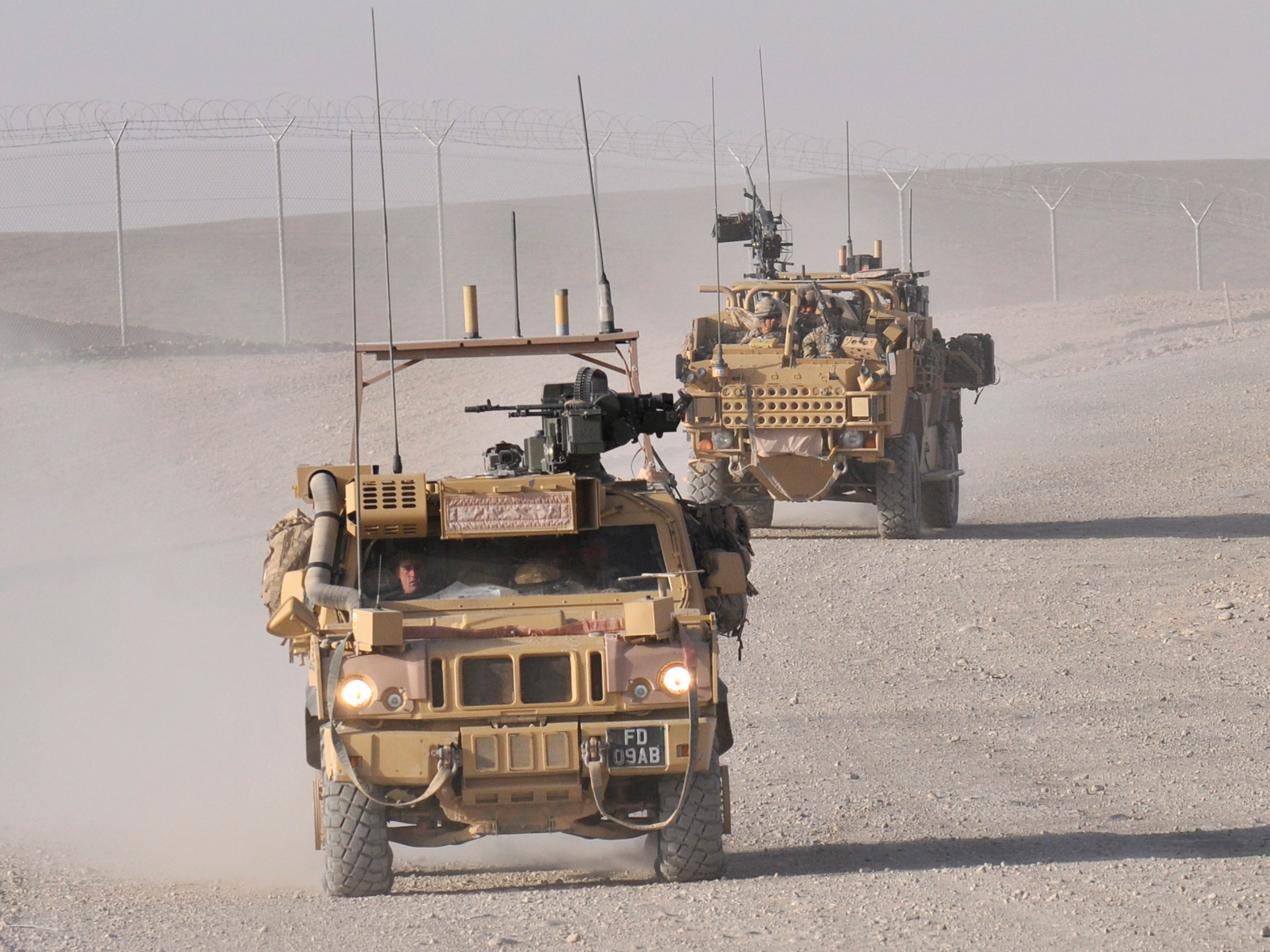 RAF Regiment in Jackal and Panther patrol vehicles Photo Print Royal A ...