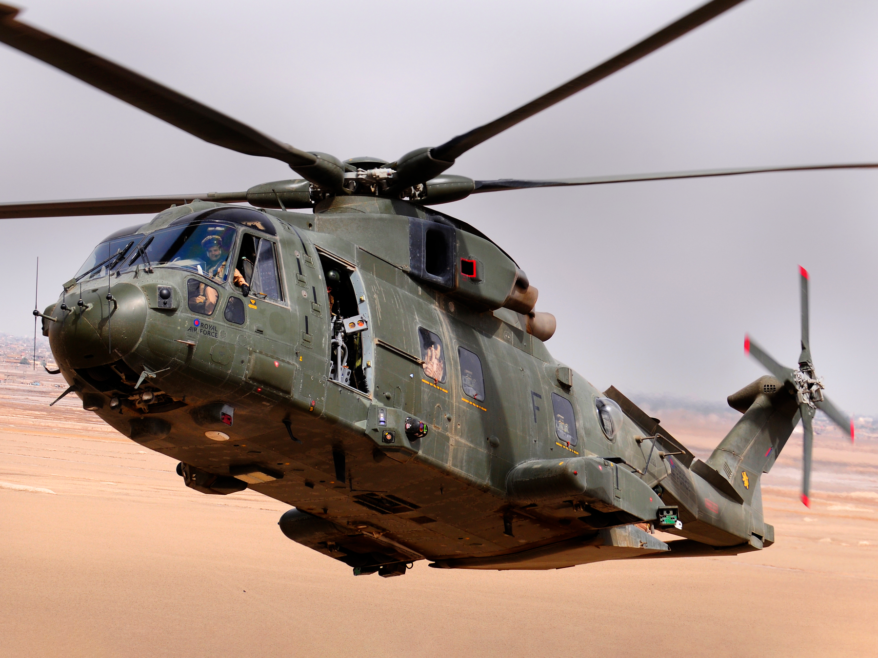 RAF Merlin HC.3 Helicopter in flight Photo Print Royal Air Force Aircr ...
