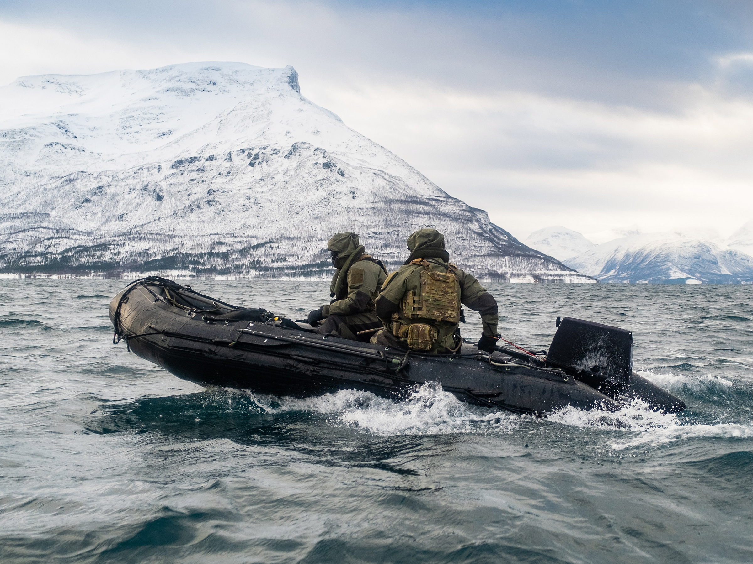 Royal Marines on a rigid inflatable boat Photo Print - 30 Commando ...