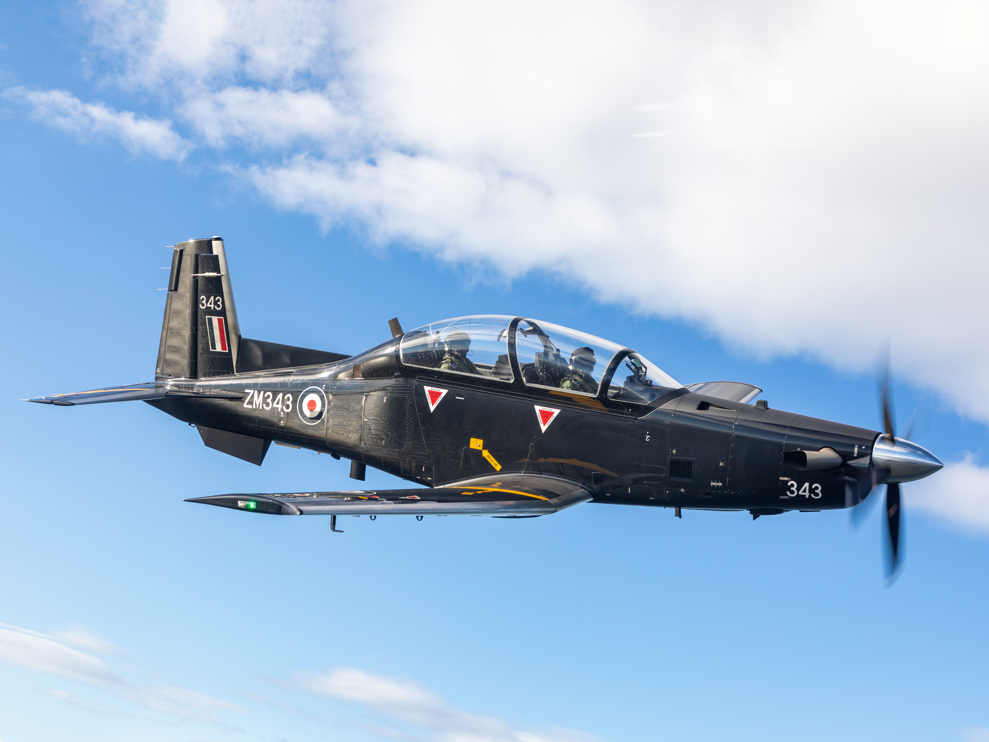 RAF Texan Aircraft in flight Photo Print Royal Air Force Aircraft Wall ...