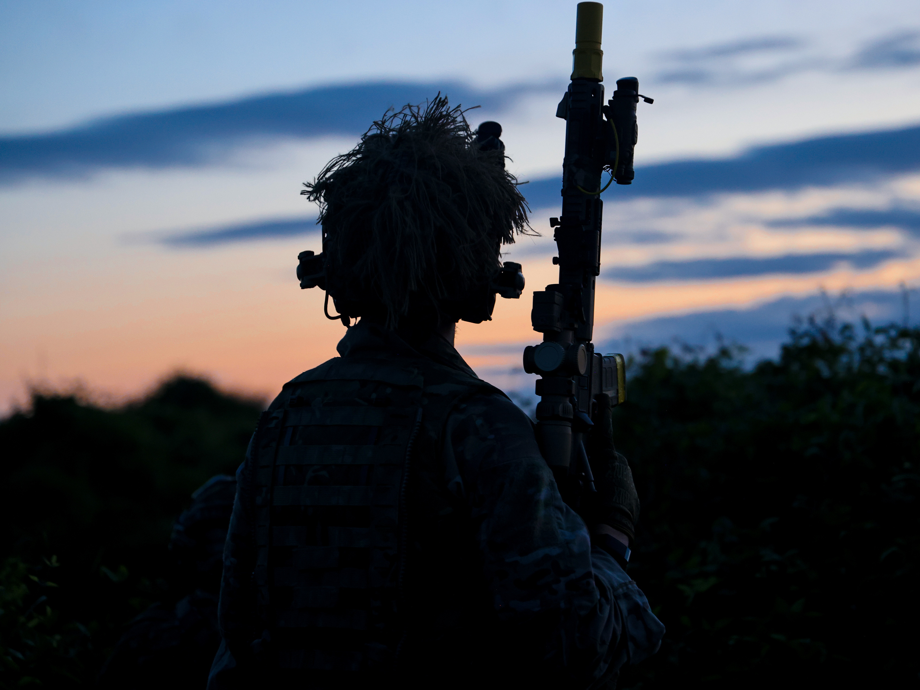 Royal Marines Sunset Silhouette 40 Commando Wall Art Military Decor UK ...