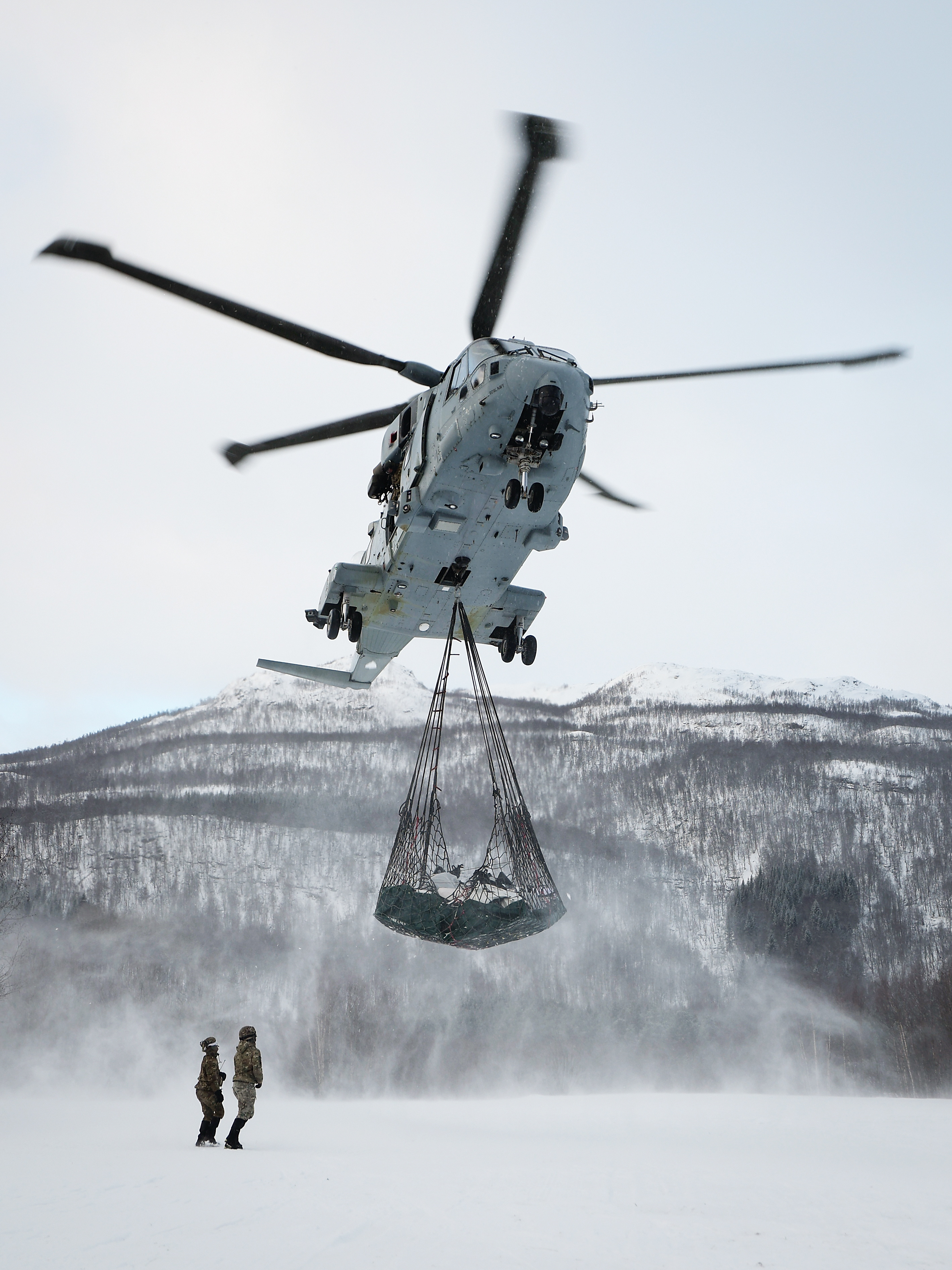 Royal Navy Merlin MK4 Helicopter lifting Norway 2026 Photo Print Wall ...