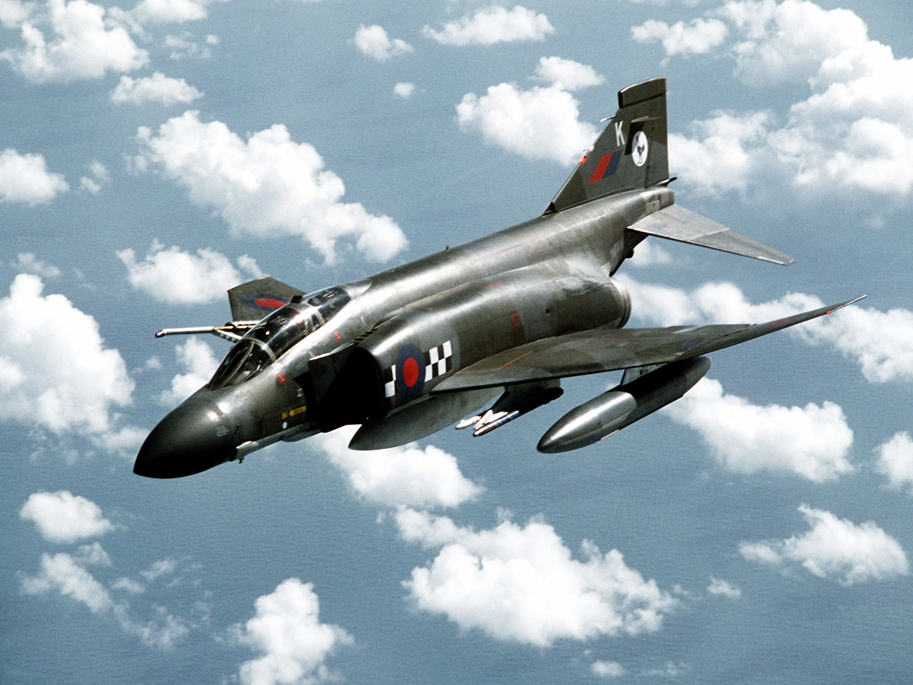 RAF RF-4 Phantom II Aircraft in flight Photo Print - Royal Air Force A ...