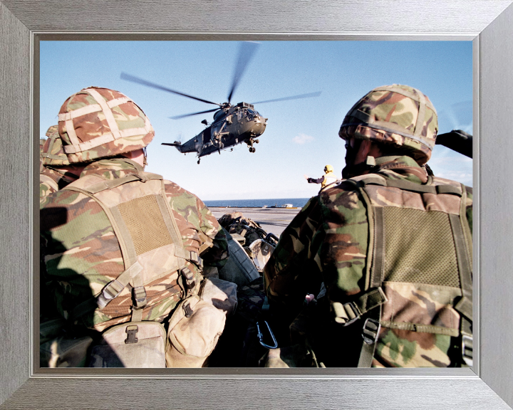 Royal Marine Commando Performing Deck Operations Photo Print - 40 Comm ...