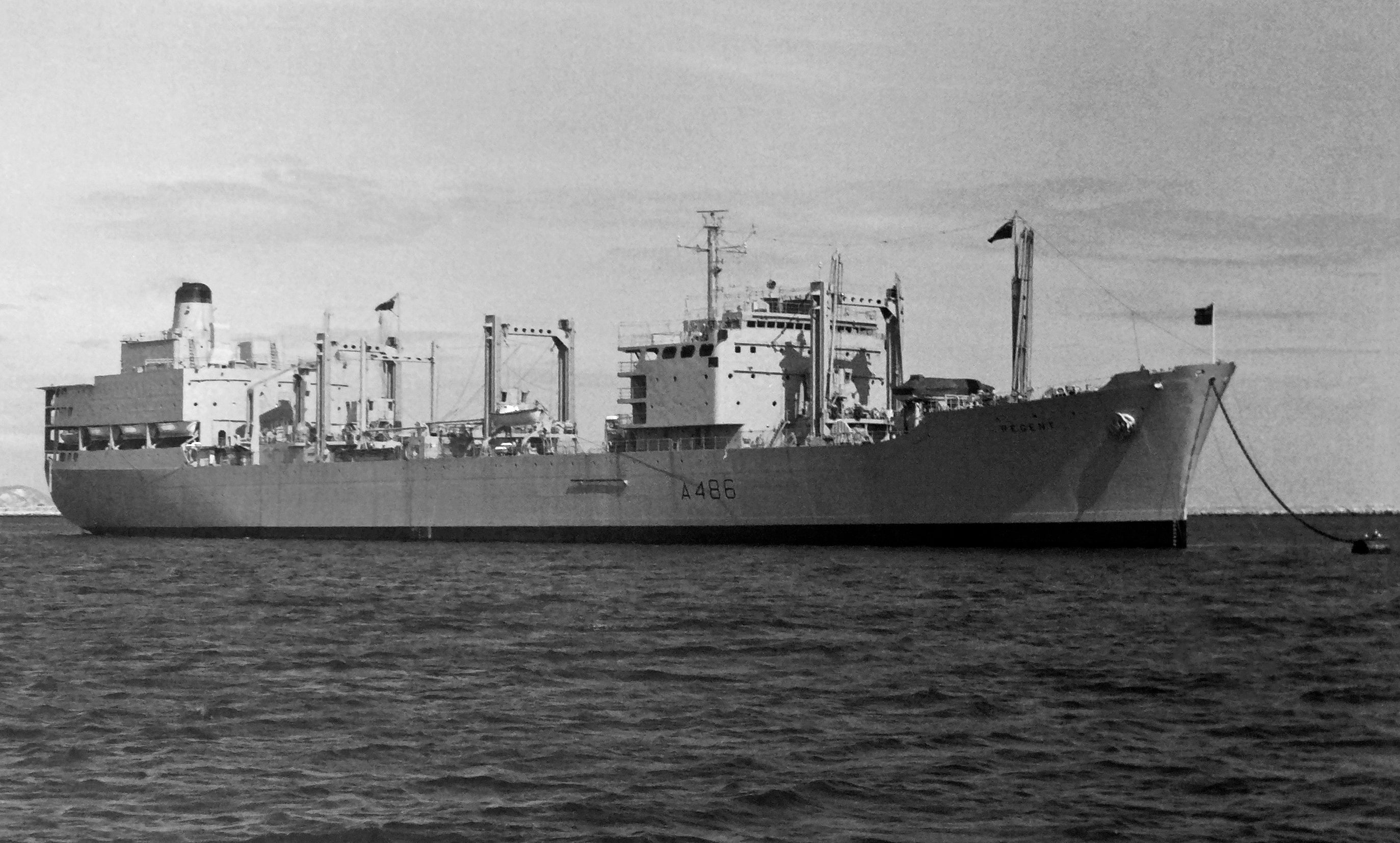 RFA Regent (A486) Photo Print - At Anchor - Royal Fleet Auxiliary Stor ...