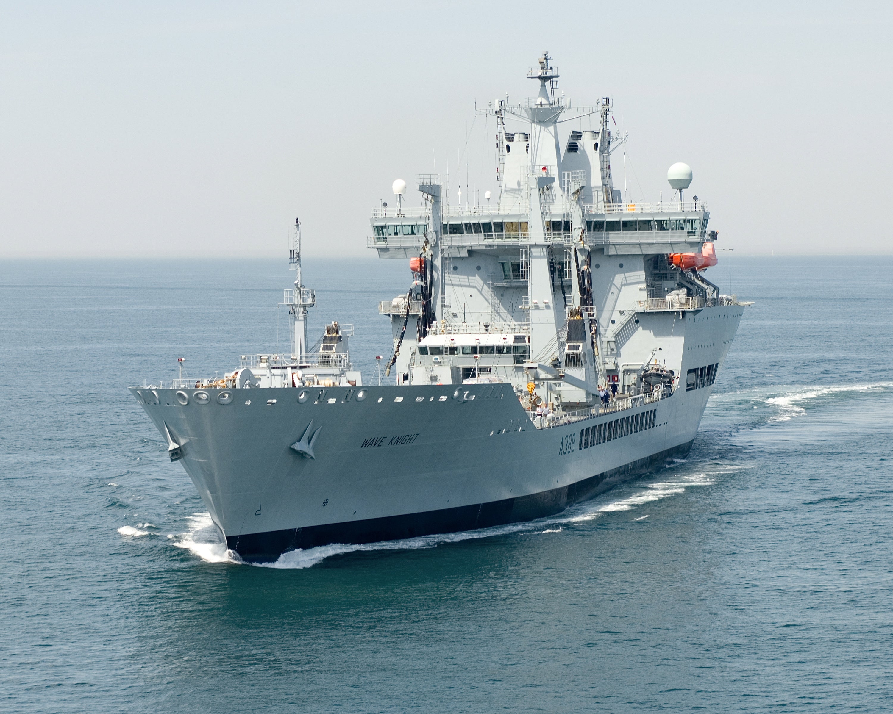 RFA Wave Knight (A389) Photo Print - High Port Bow View - Royal Fleet ...