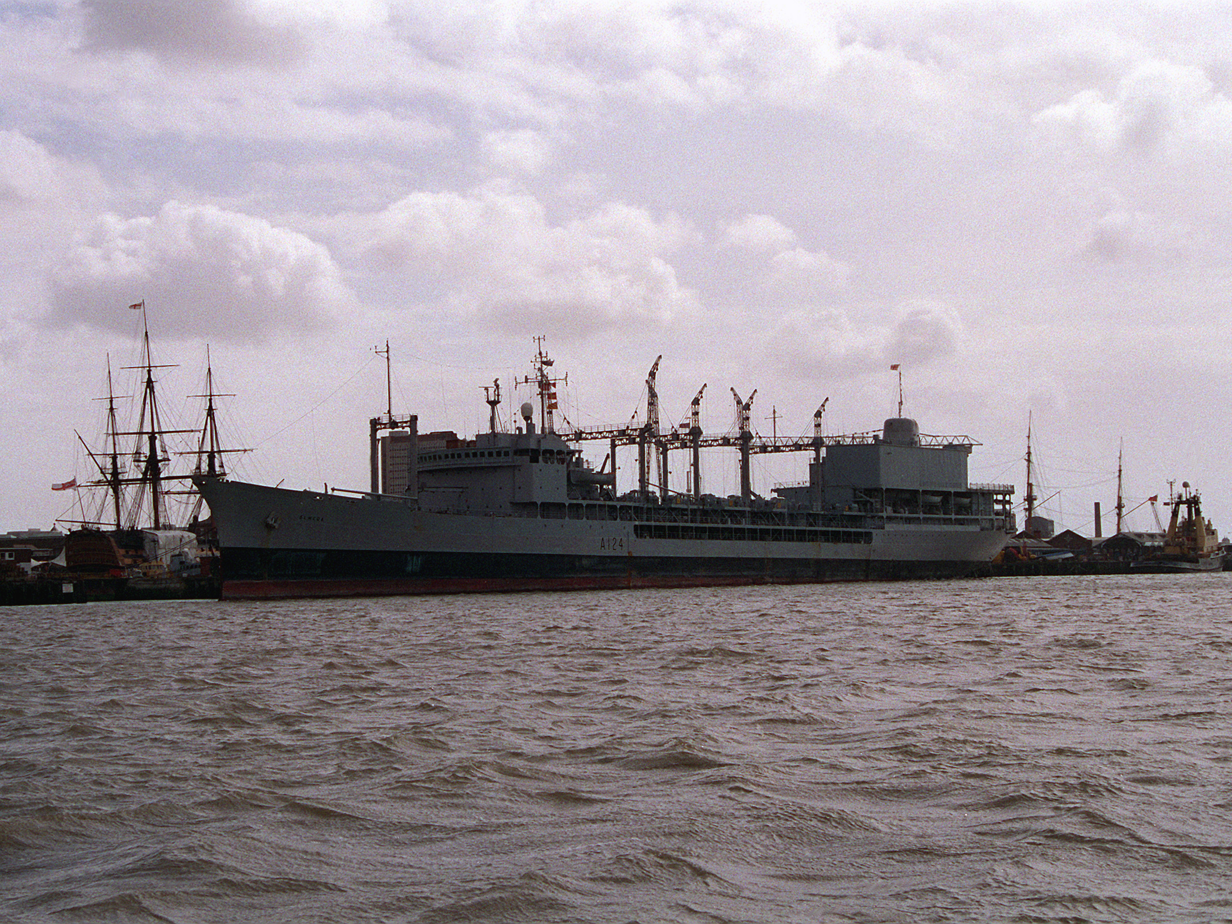 RFA Olmeda (A124) Photo Print - In Port - Royal Fleet Auxiliary Ol Cla ...