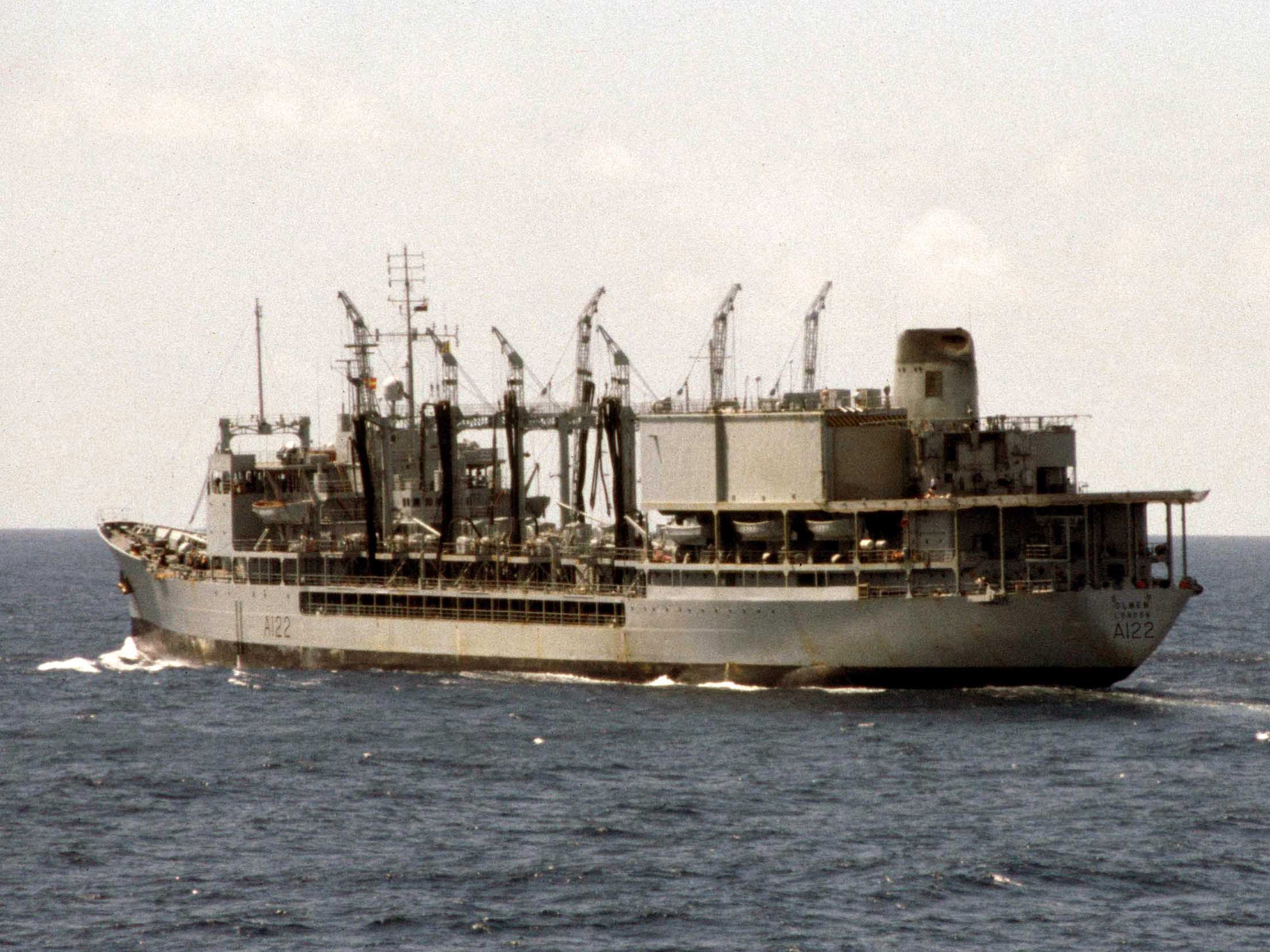 RFA Olwen (A122) Ol Class Tanker Photo Print Port Side View Royal Flee ...