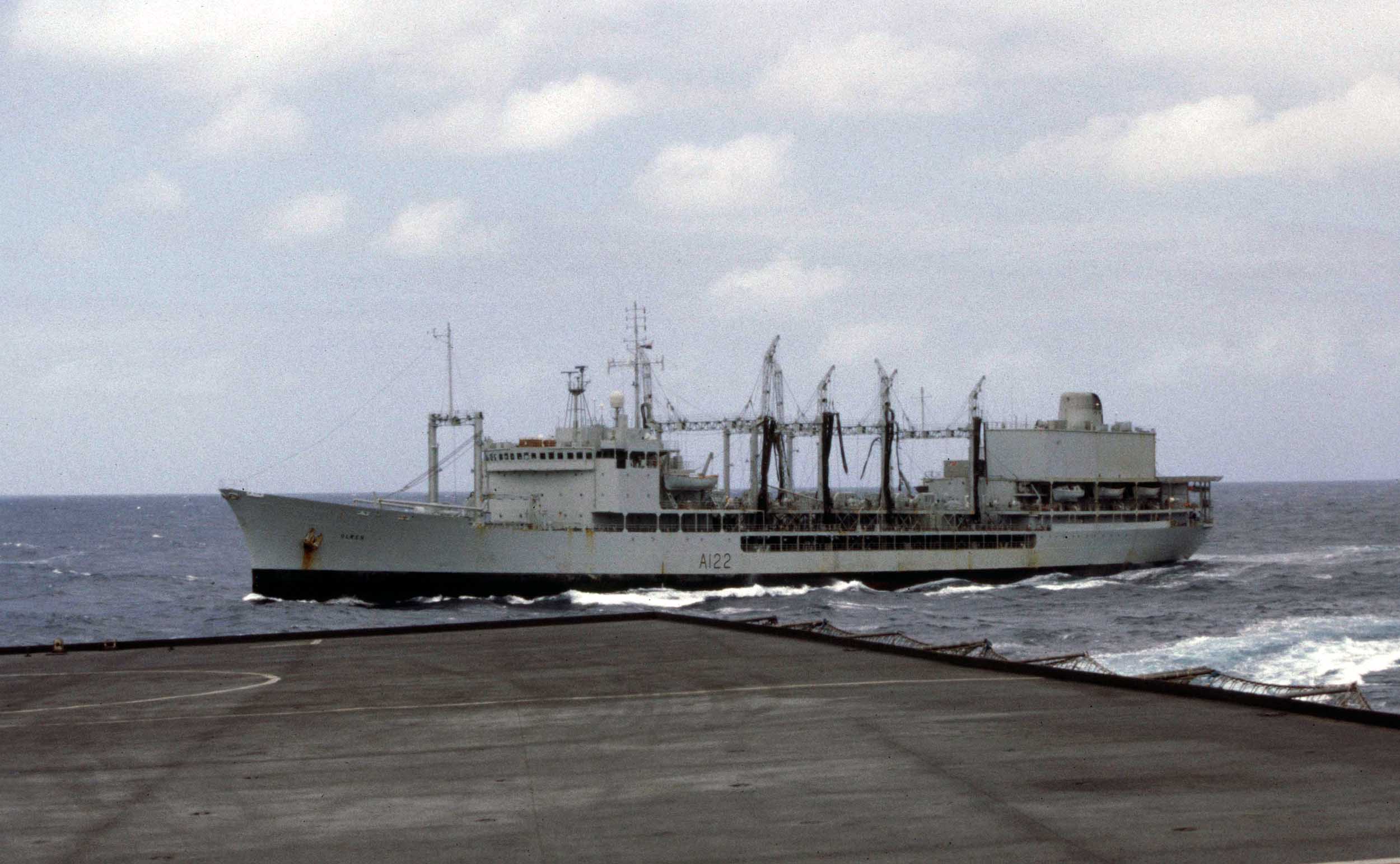 RFA Olwen (A122) Ol Class Tanker Photo Print Port Beam View Royal Flee ...