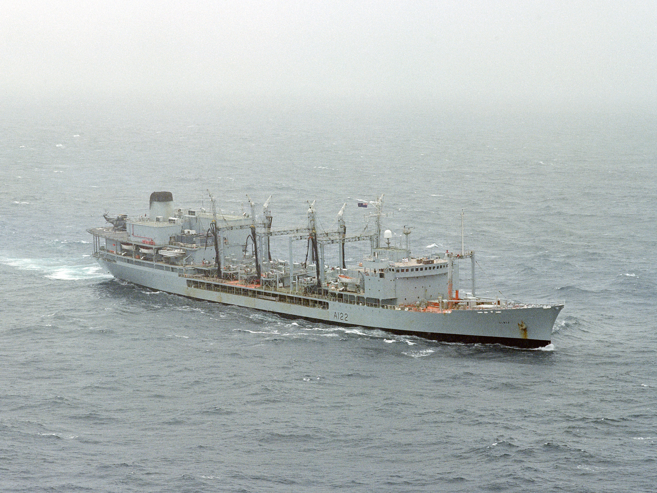 RFA Olwen (A122) Ol Class Tanker Starboard View Royal Fleet Auxiliary ...