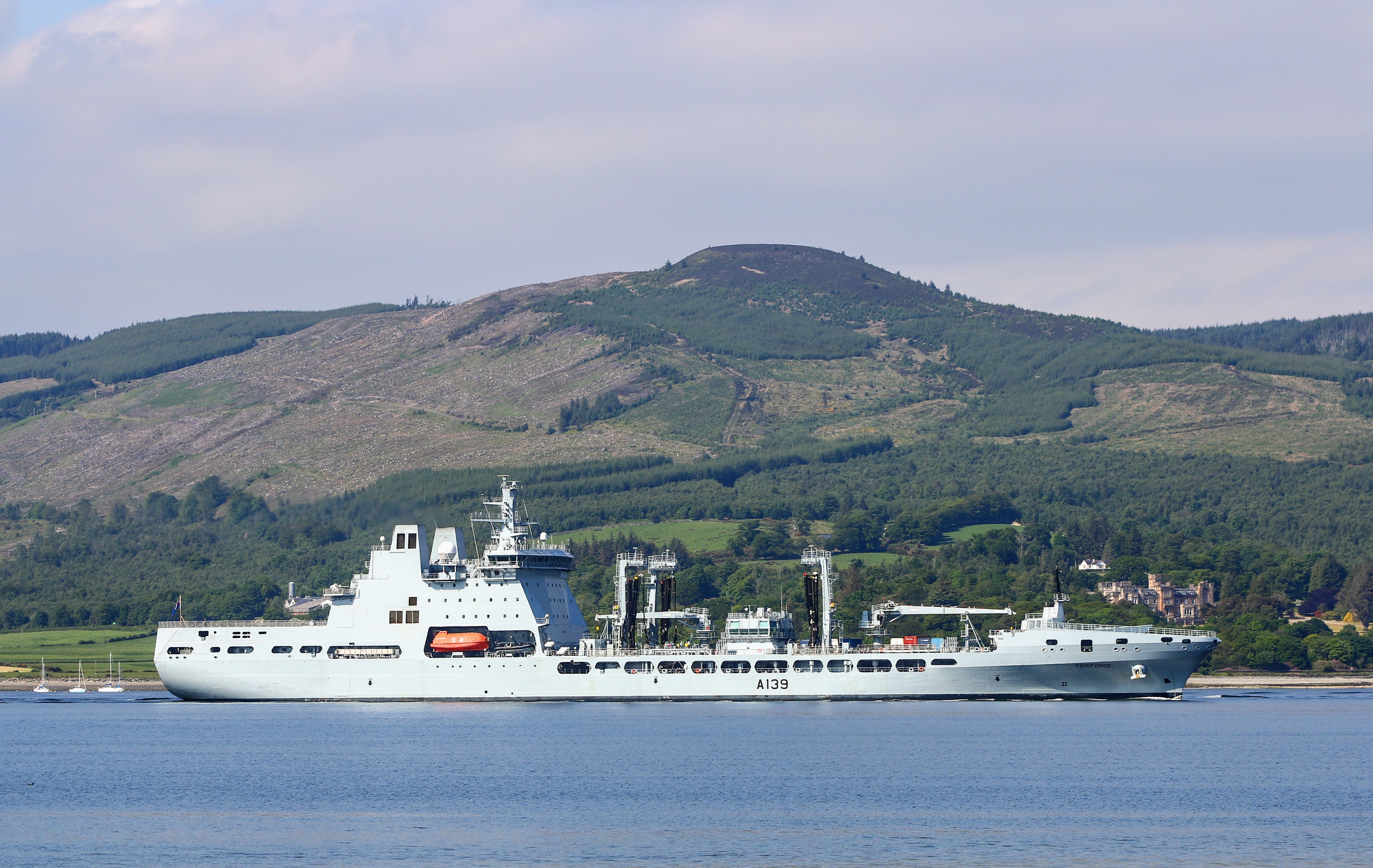 RFA Tideforce (A139) Tide Class Tanker Photo Print Starboard Beam View ...
