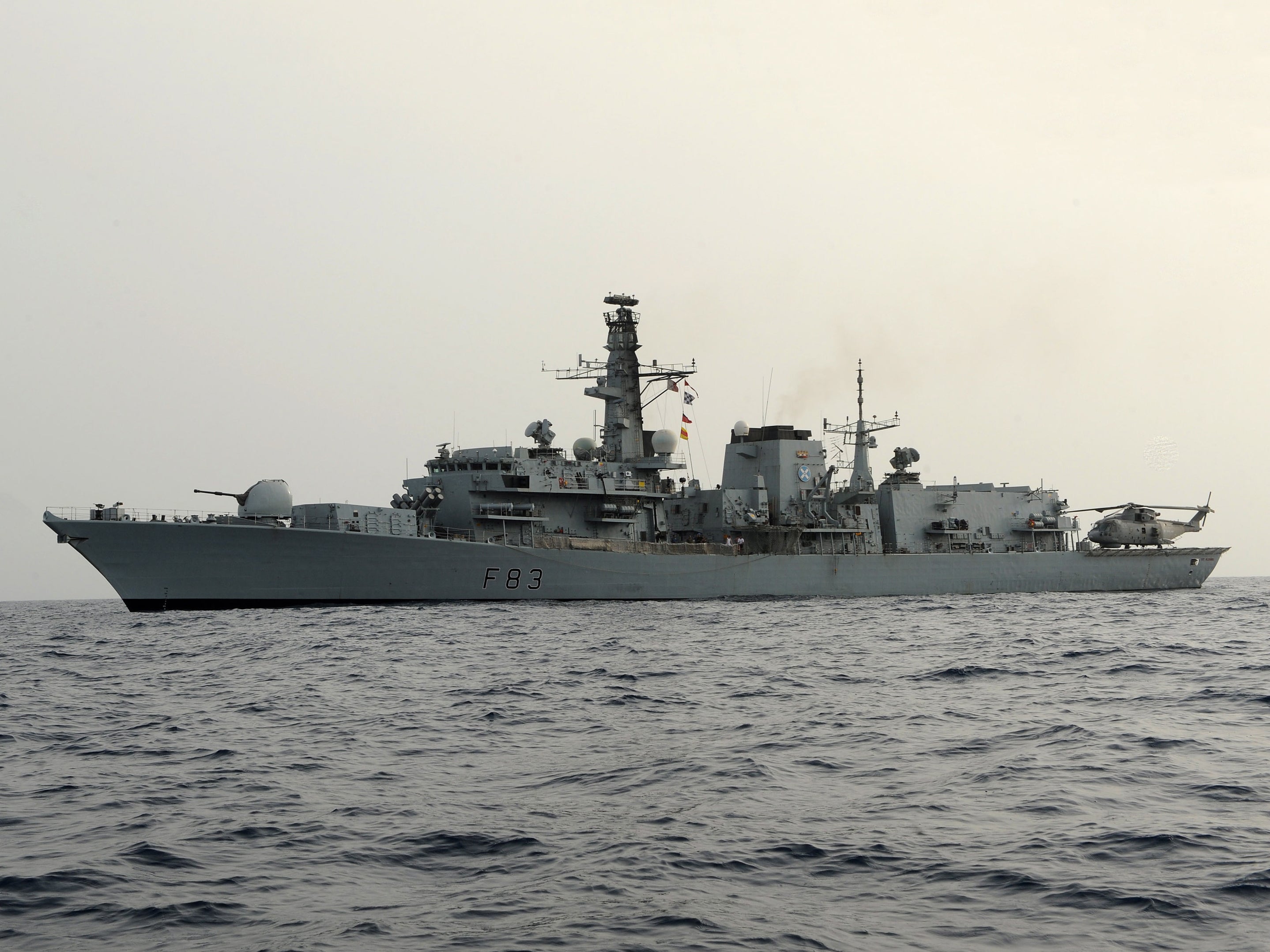 HMS St Albans (F83) - Port Beam View - Royal Navy Type 23 Frigate Photo ...