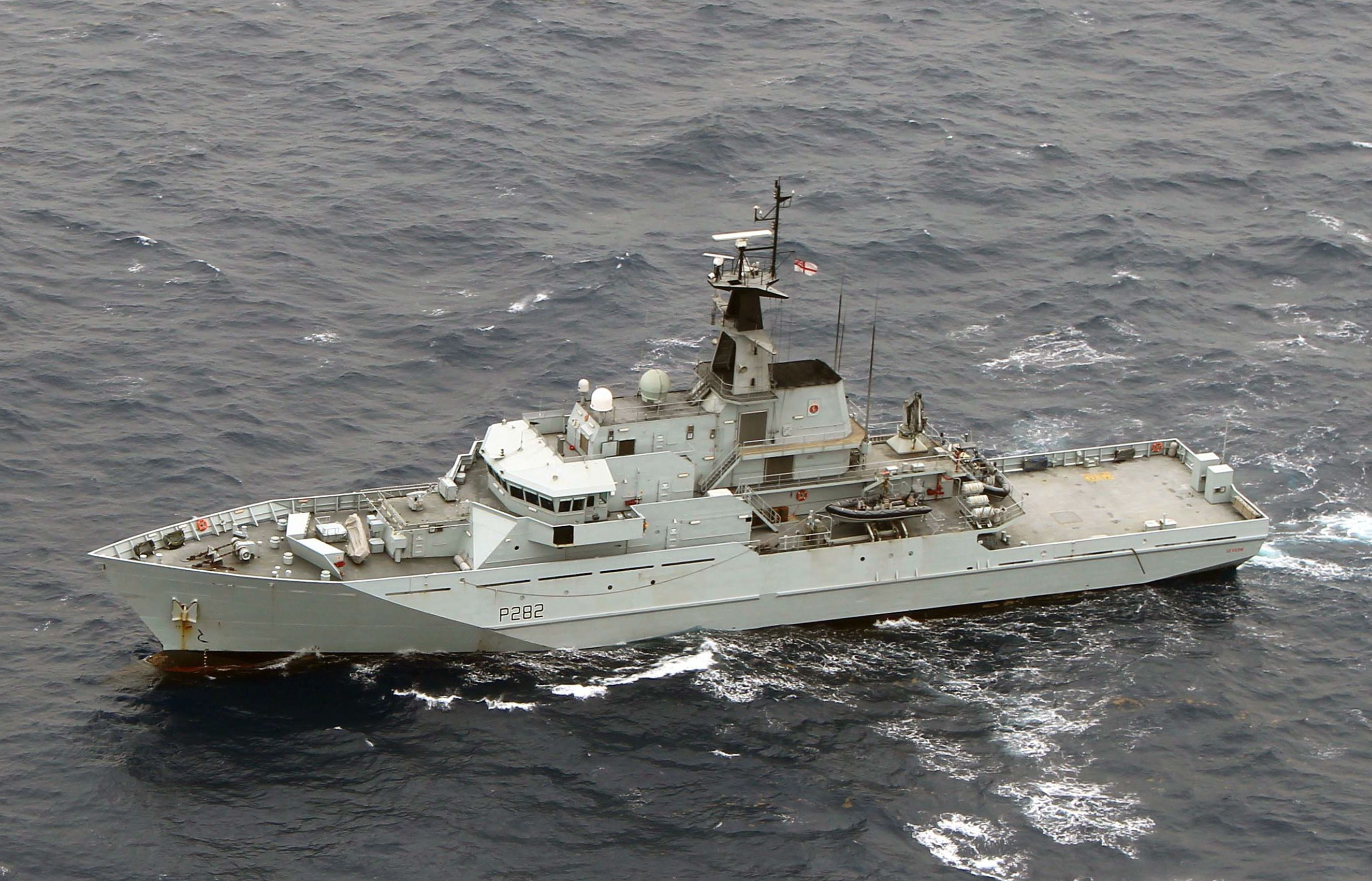 HMS Severn (P282) - Port View - Royal Navy River Class Patrol Vessel ...