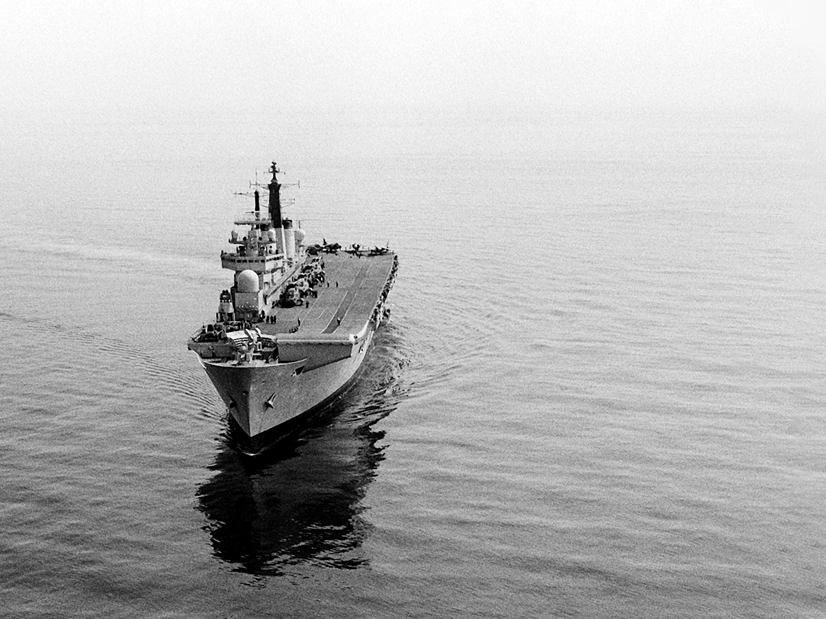 HMS Invincible (R05) Photo Print - Mediterranean 1990 - Royal Navy Inv ...