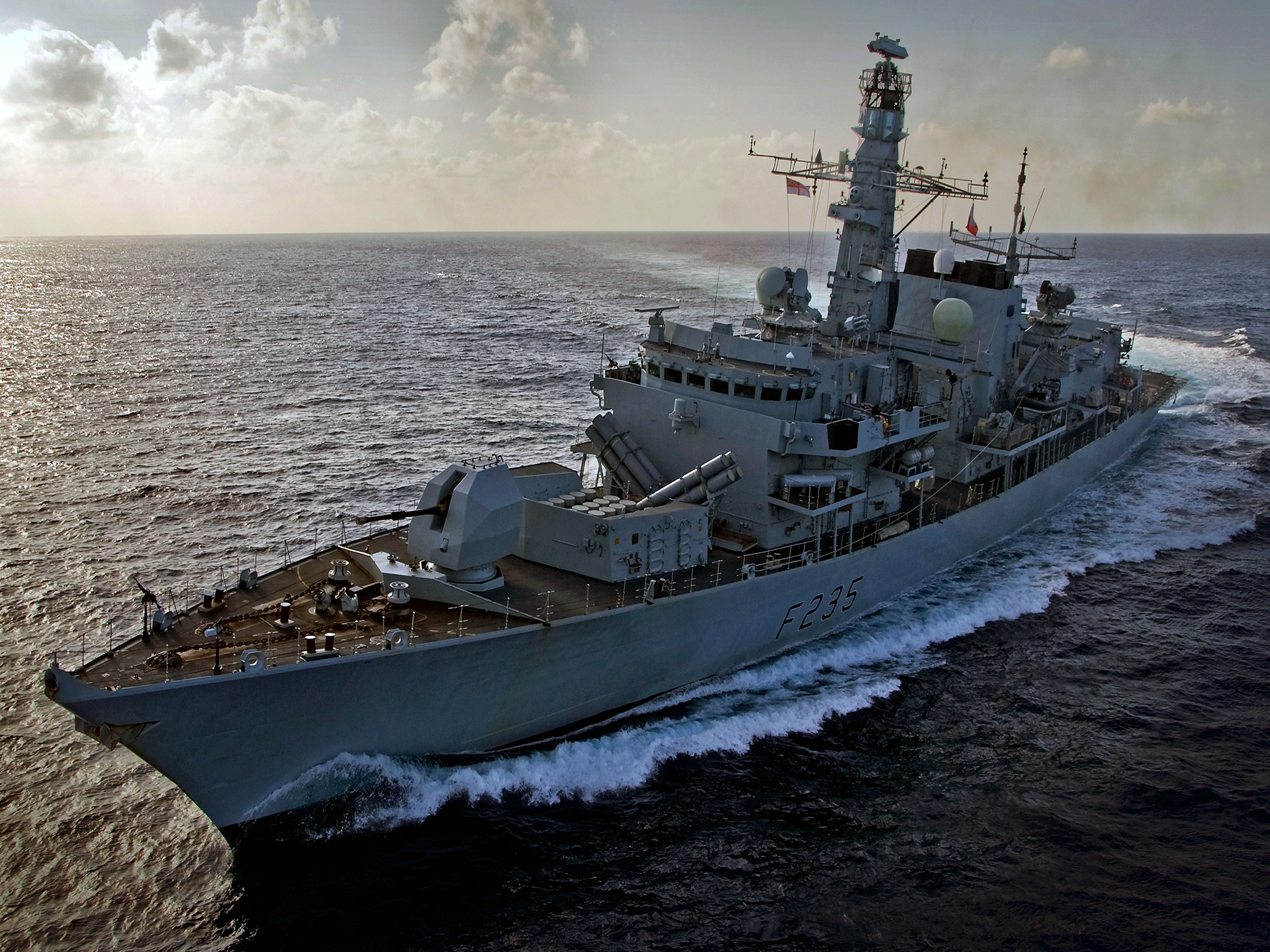 HMS Monmouth (F235) Photo Print - Port Bow View 2011 - Royal Navy Type ...