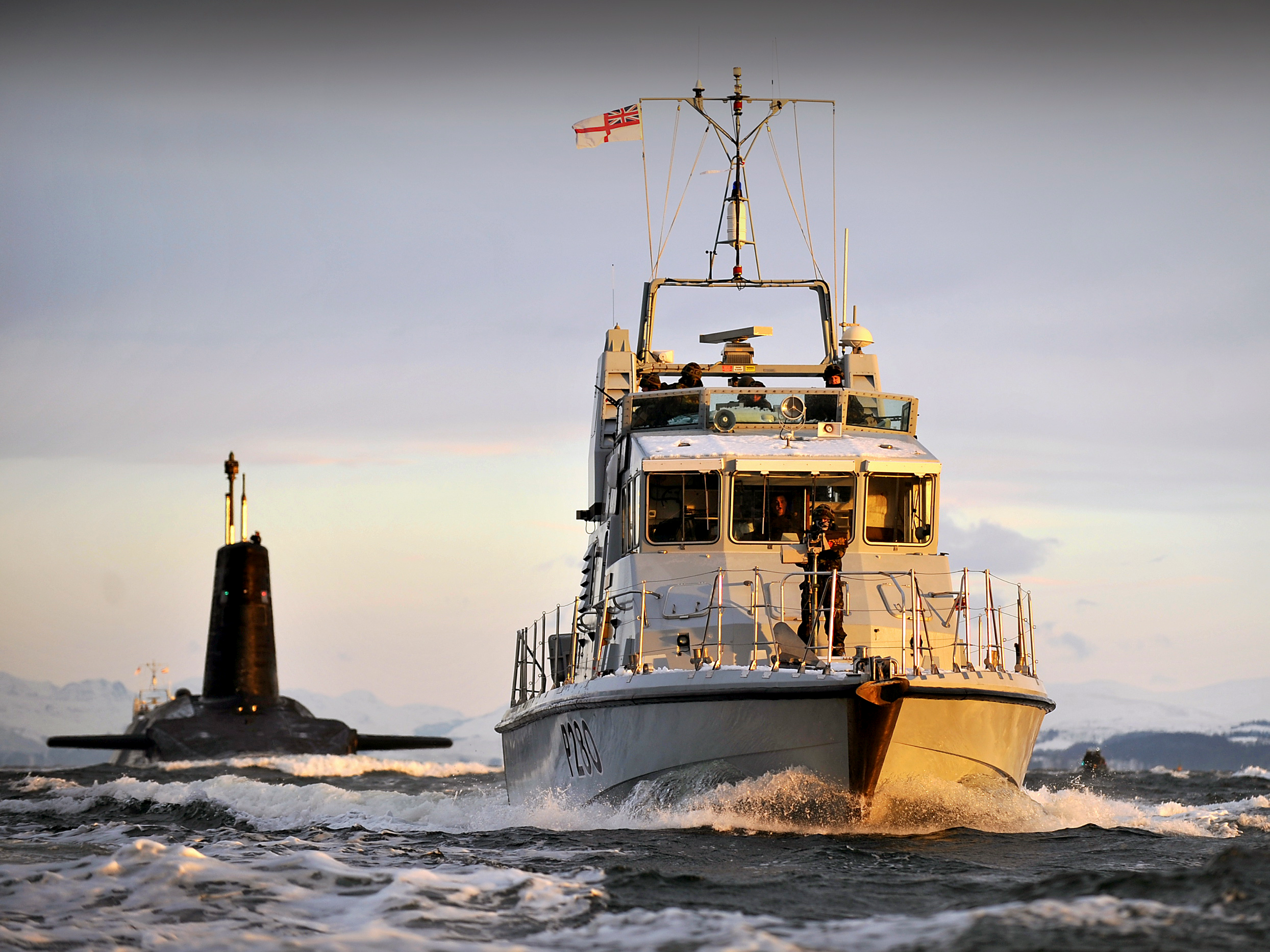 HMS Dasher (P280) Photo Print - With HMS Vanguard - Royal Navy Archer ...