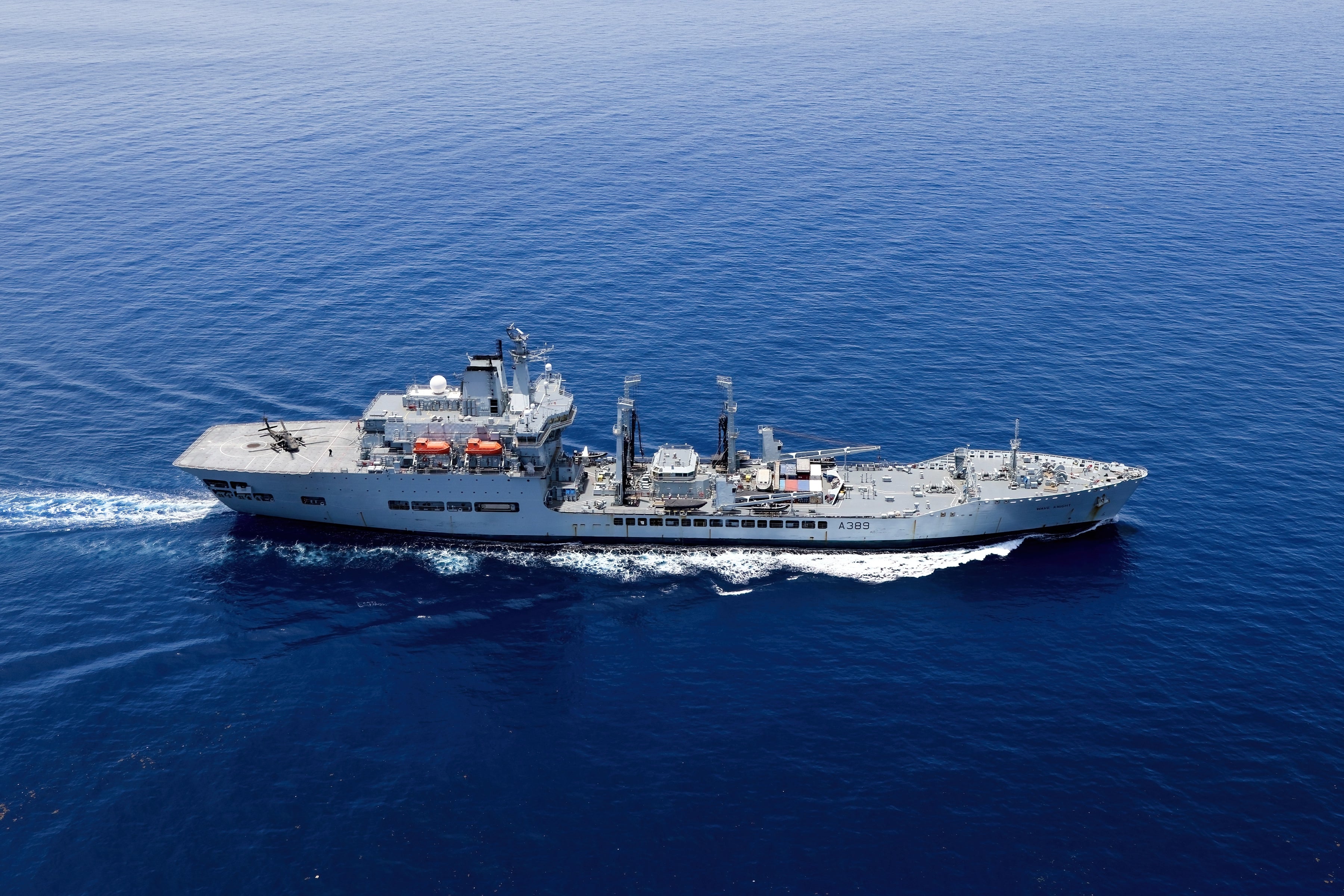 RFA Wave Knight (A389) Wave Class Tanker Photo Print High Starboard Vi ...
