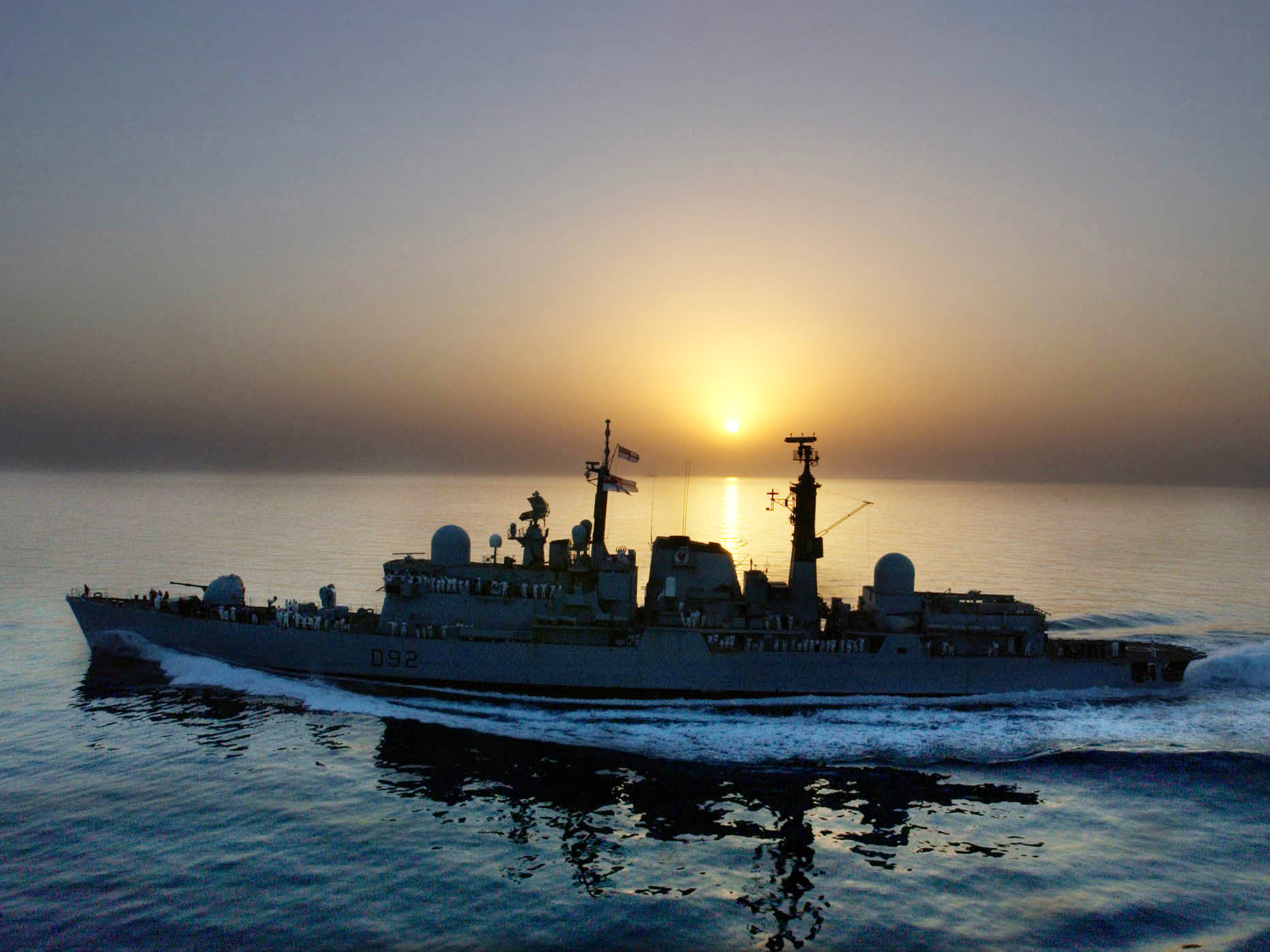 HMS Liverpool (D92) Photo Print - Arabian Gulf 2003 - Royal Navy Type ...