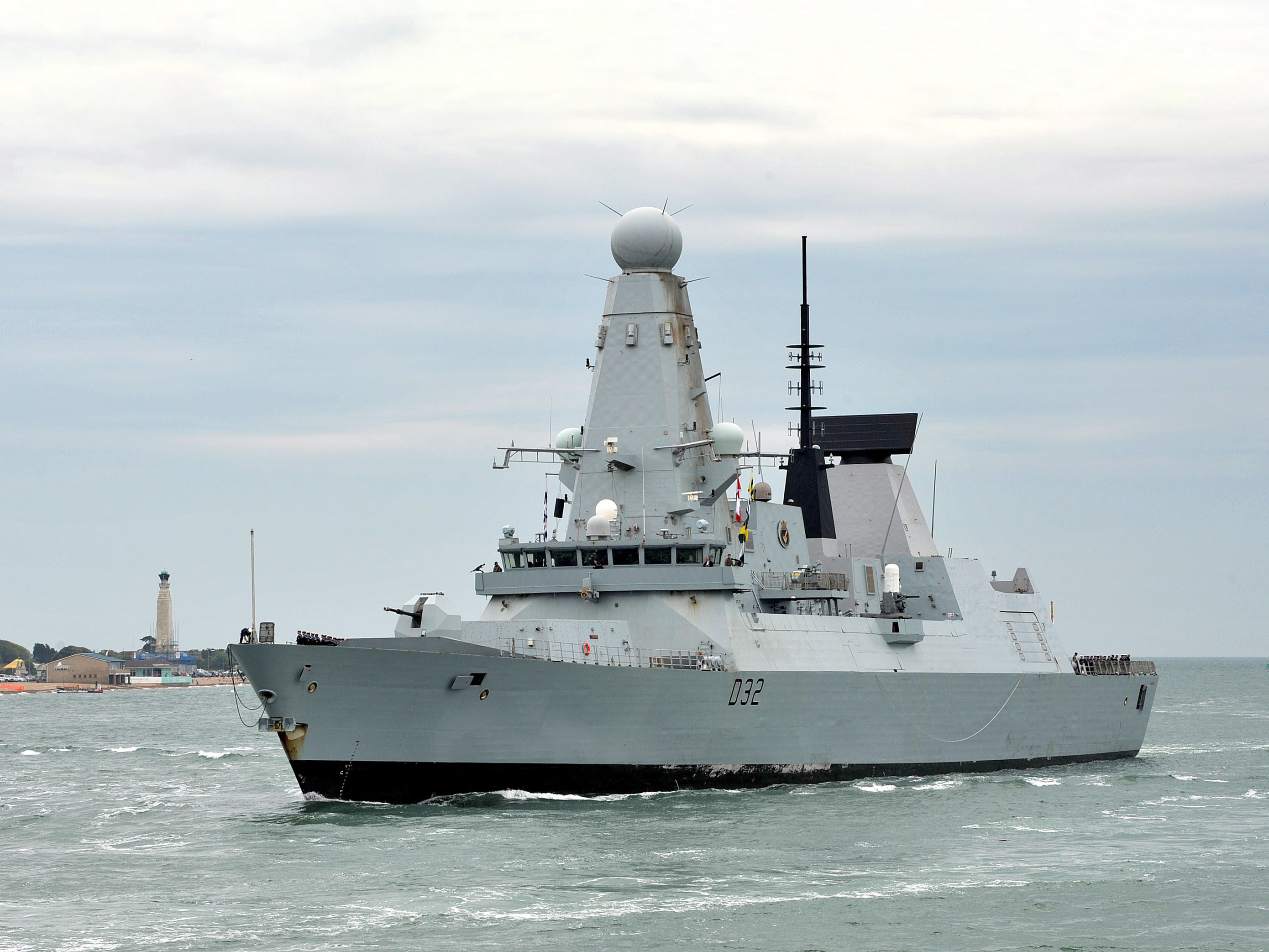 HMS Daring (D32) Royal Navy Type 45 Destroyer Homecoming 2012 Photo Pr ...