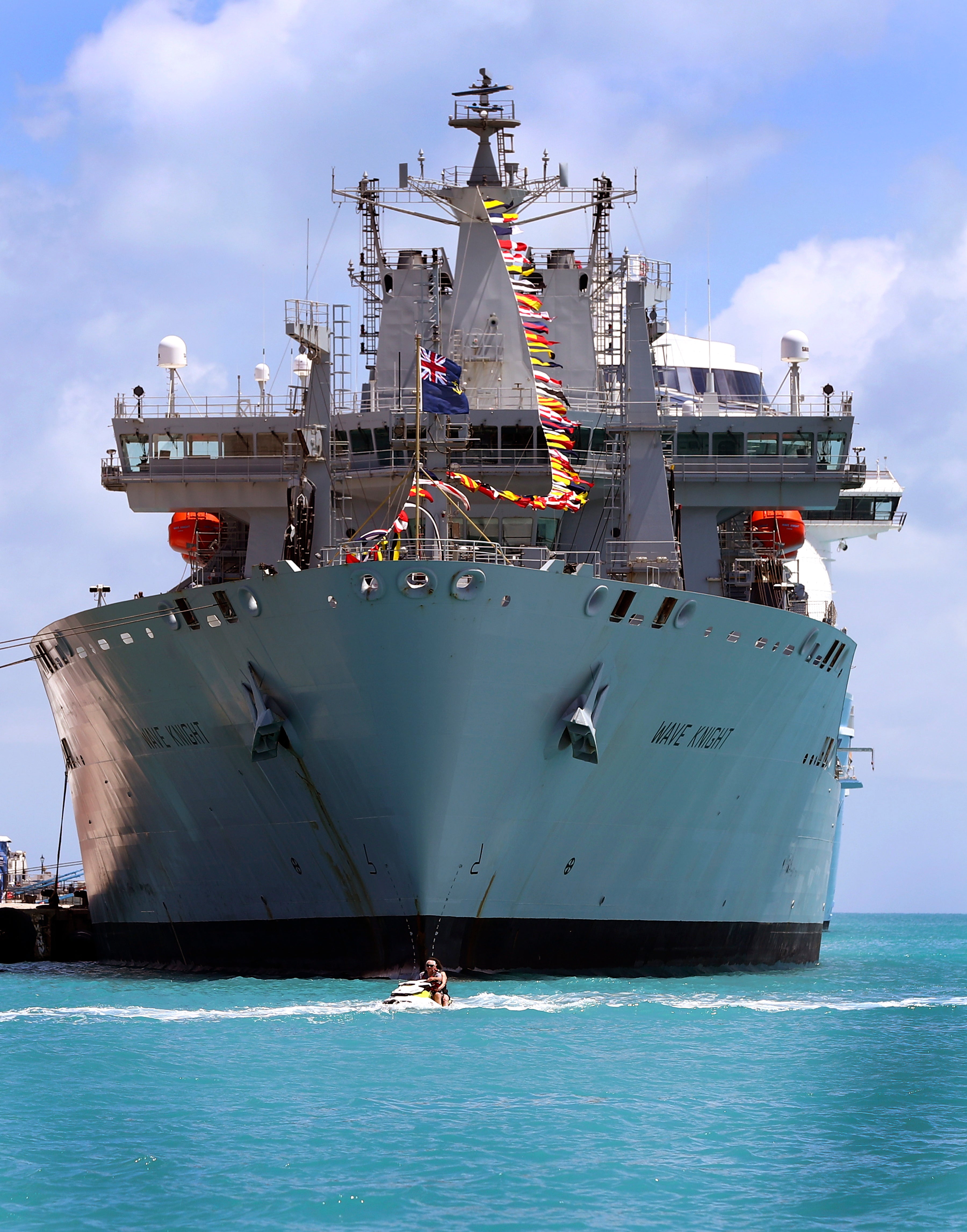 RFA Wave Knight (A389) Wave Class Tanker Photo Print Alongside Royal F ...