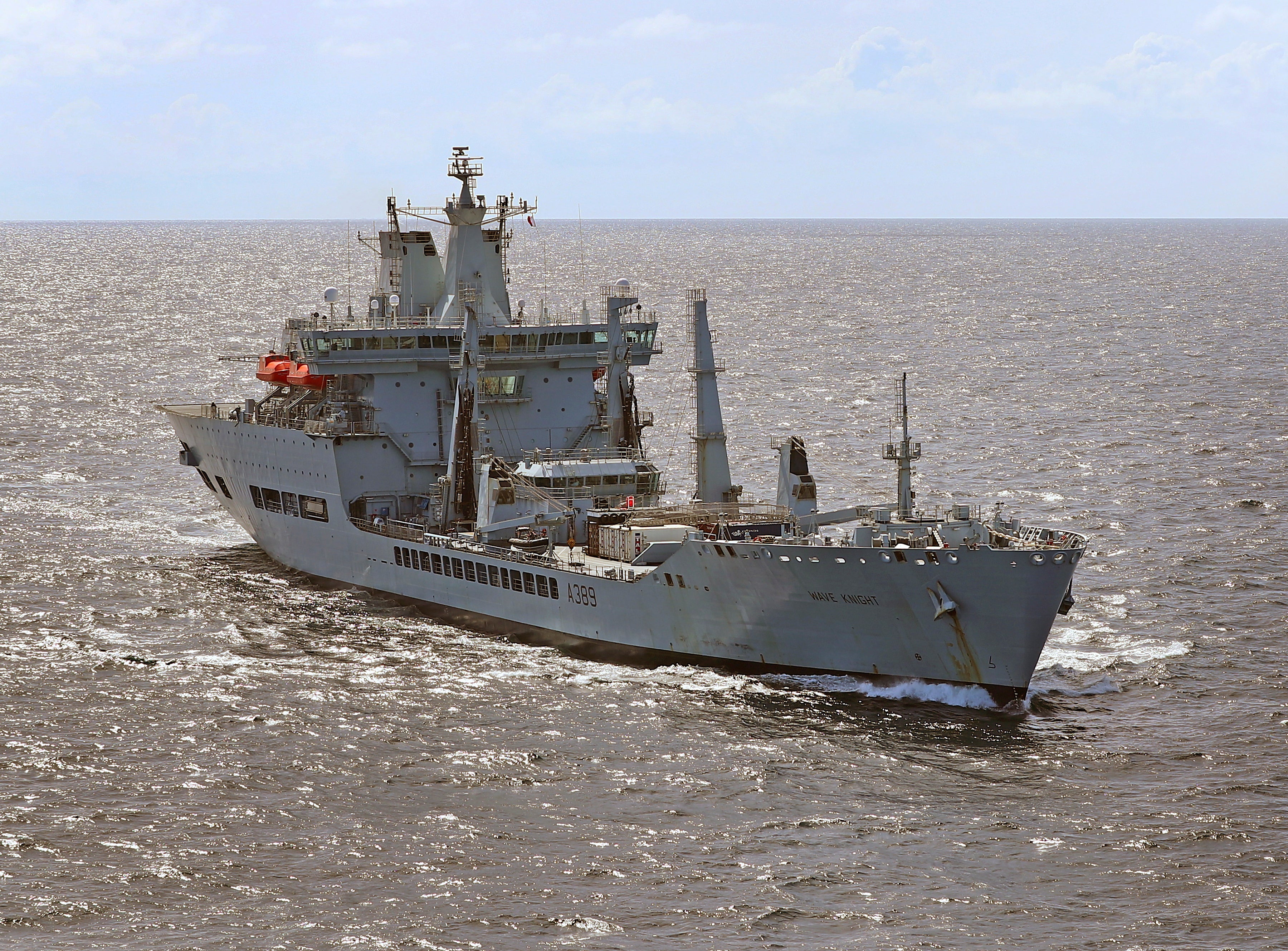 RFA Wave Knight (A389) Wave Class Tanker Photo Print Starboard Bow Vie ...