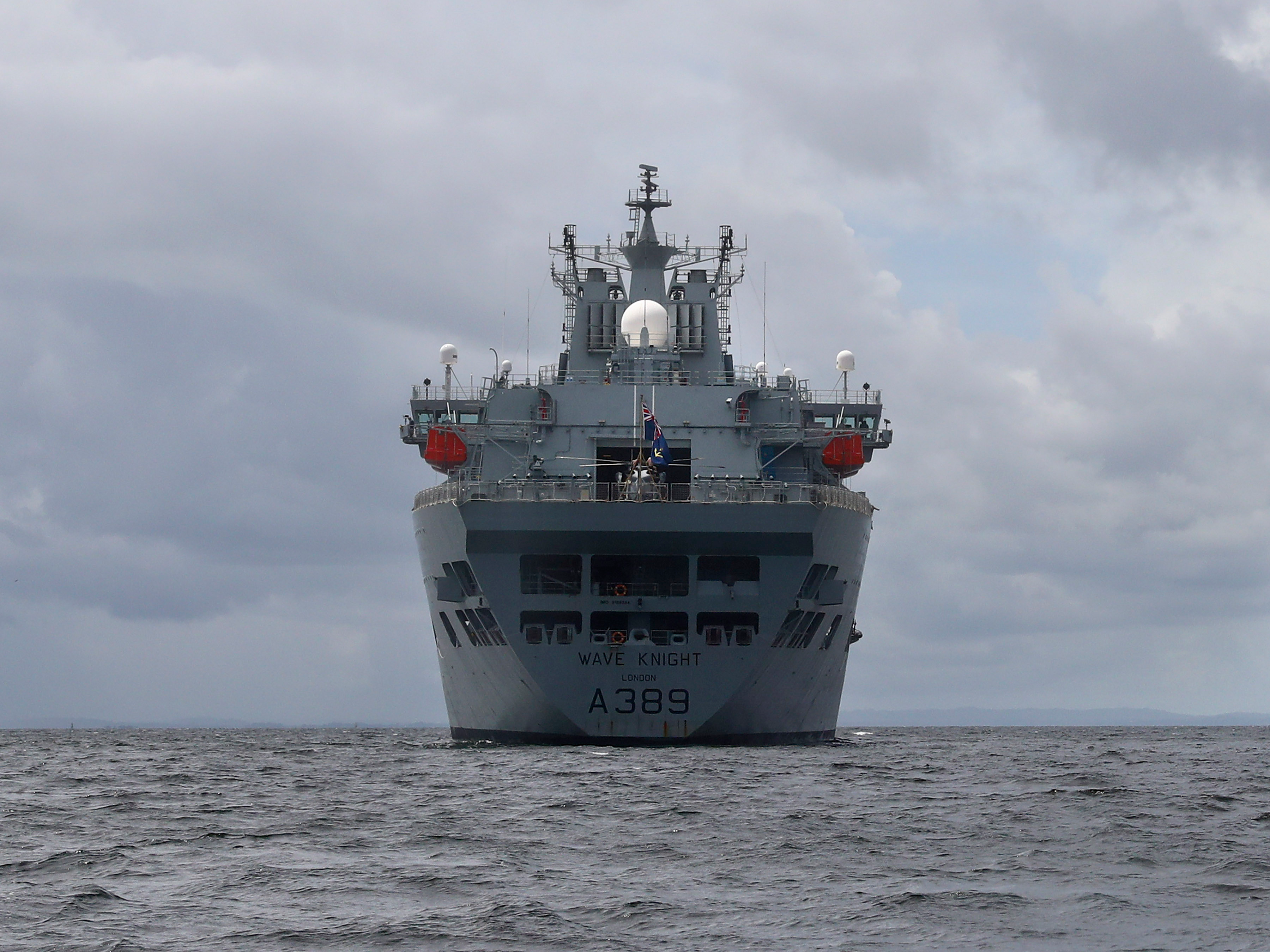 RFA Wave Knight (A389) Wave Class Tanker Photo Print Stern View Royal ...