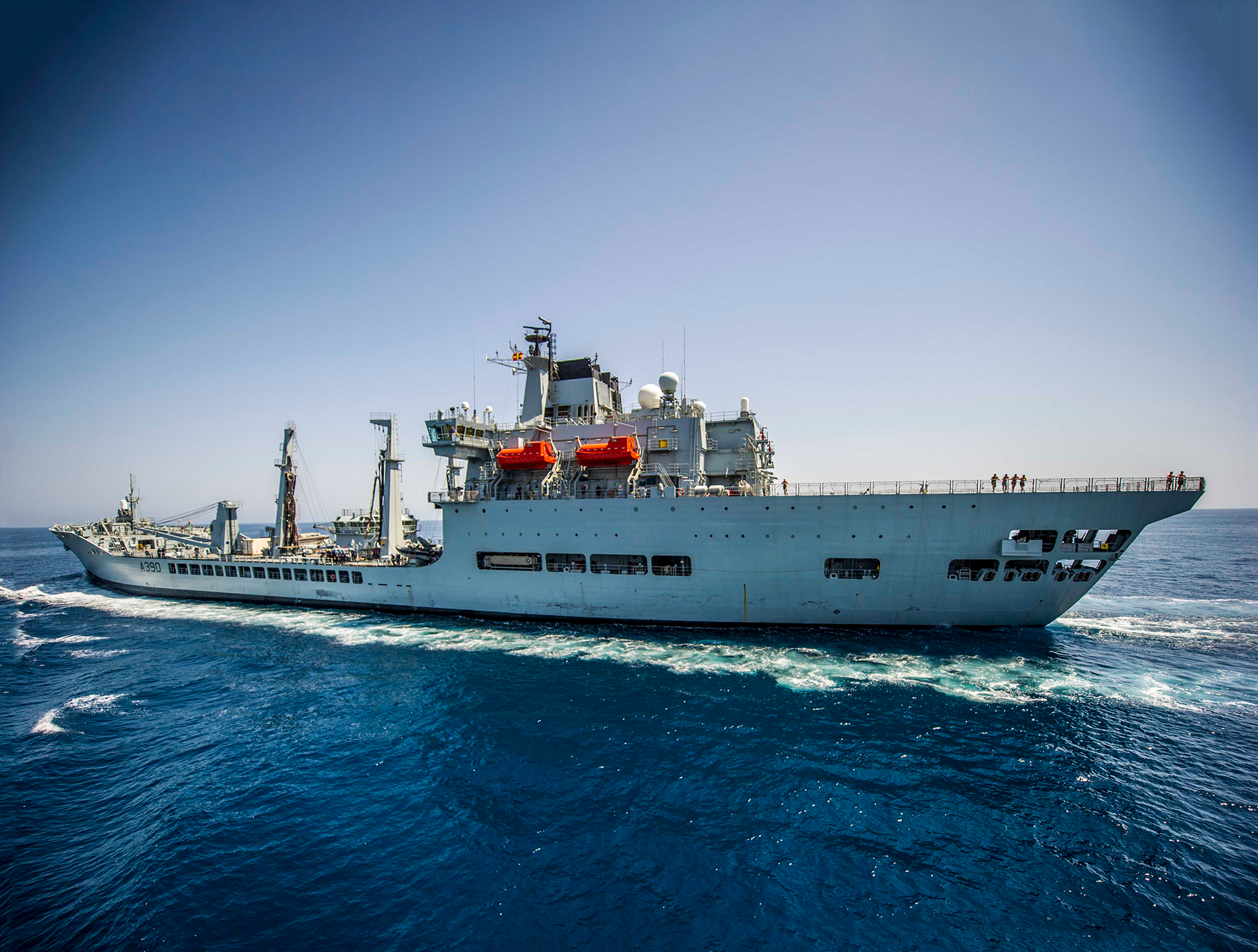 RFA Wave Ruler (A390) Wave Class Tanker Photo Print At Sea Royal Fleet ...