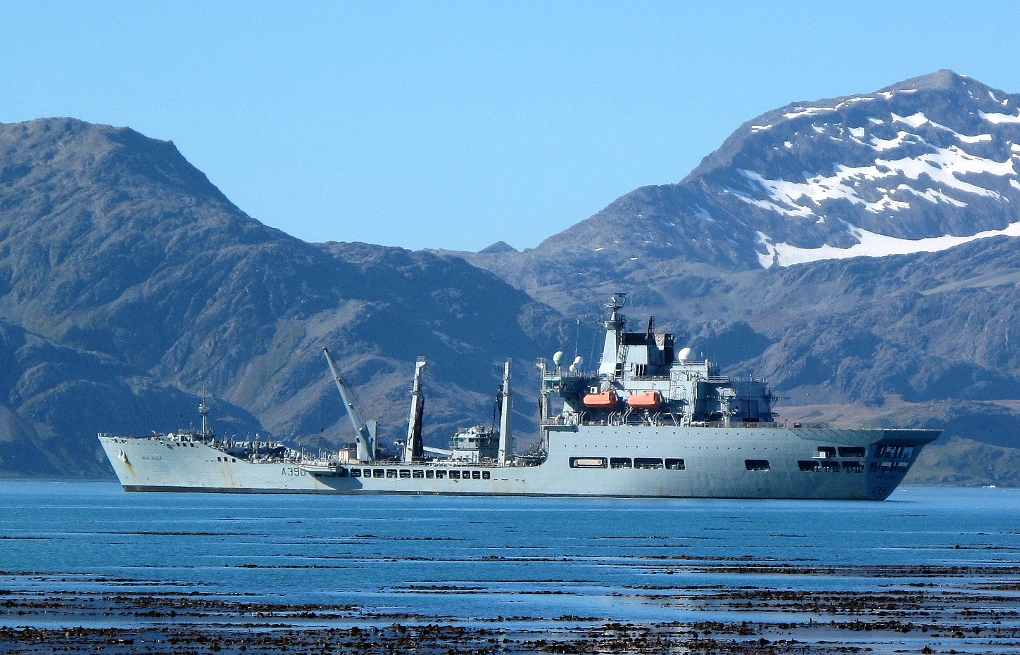 RFA Wave Ruler (A390) Wave Class Tanker Photo Print Port Beam View Roy ...