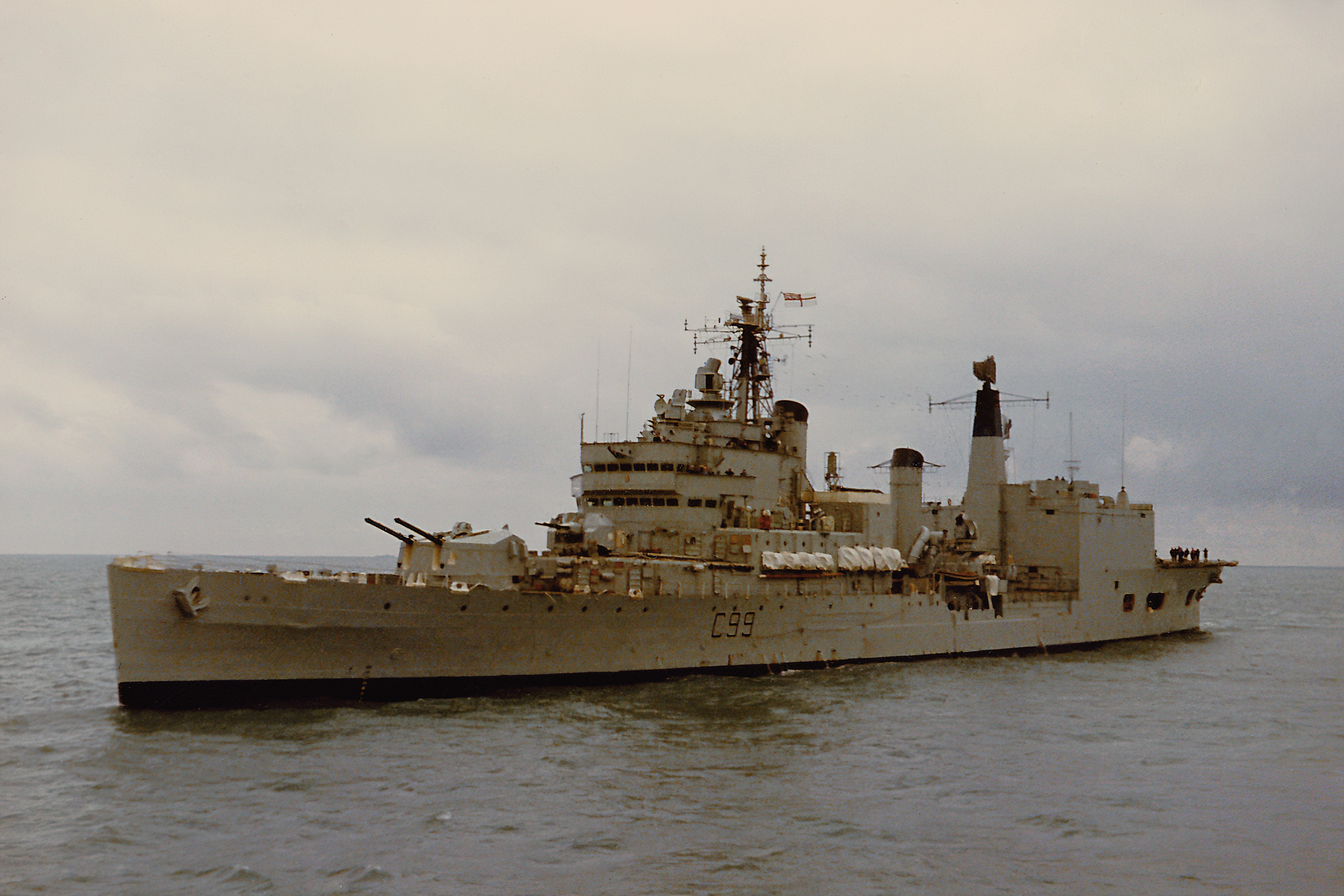 HMS Blake (C99) Photo Print - Starboard View - Royal Navy Tiger Class ...
