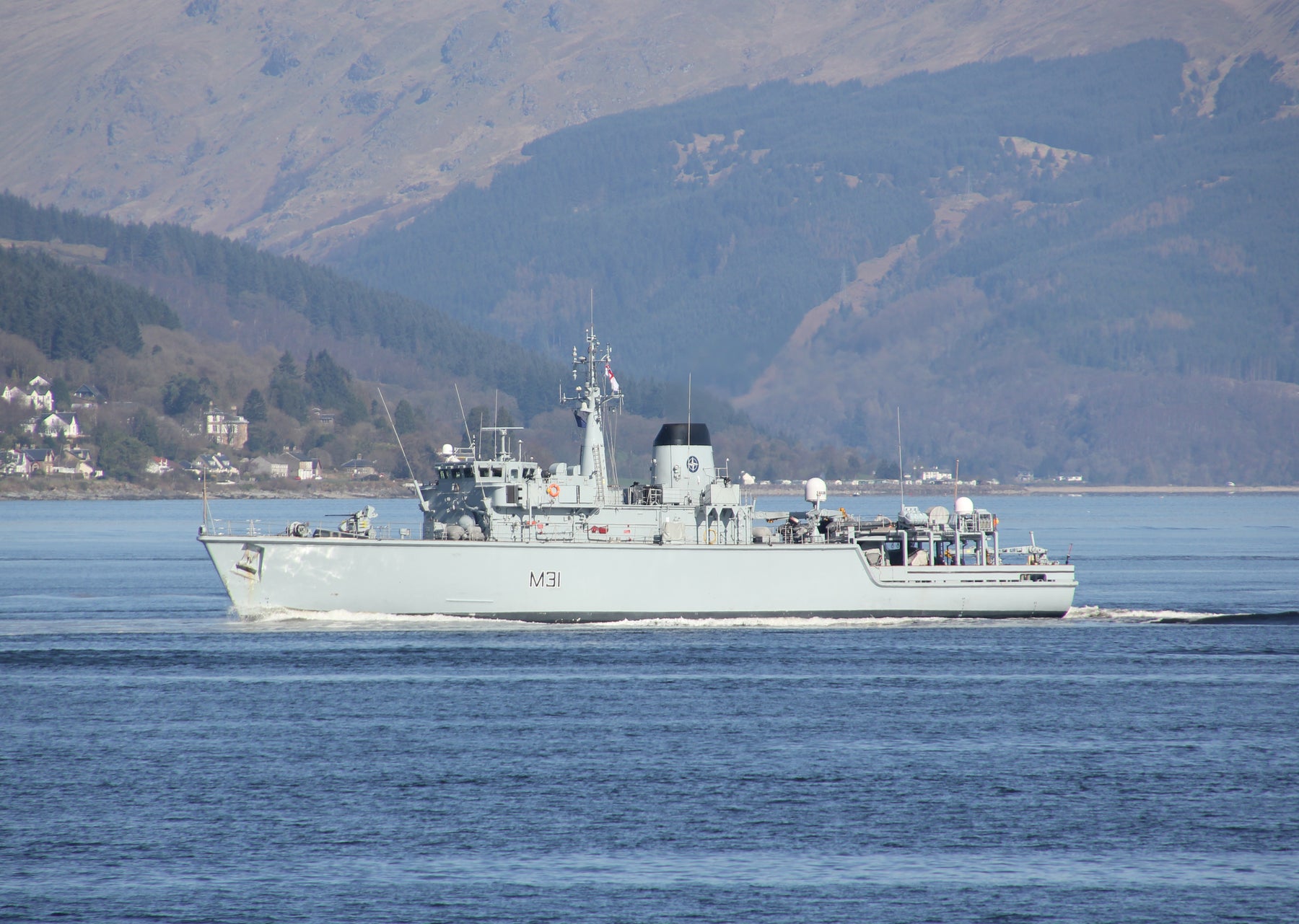 HMS Cattistock (M31) Photo Print - Port Beam View - Royal Navy Hunt Cl ...