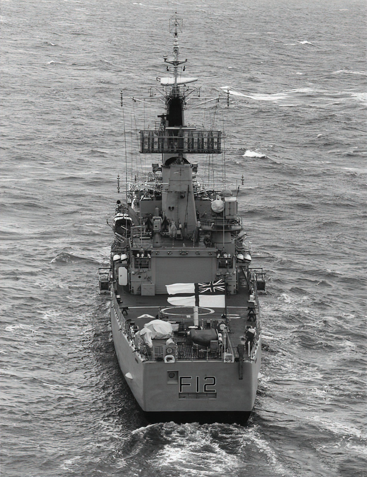 HMS Achilles (F12) - Stern View - Royal Navy Leander Class Frigate ...
