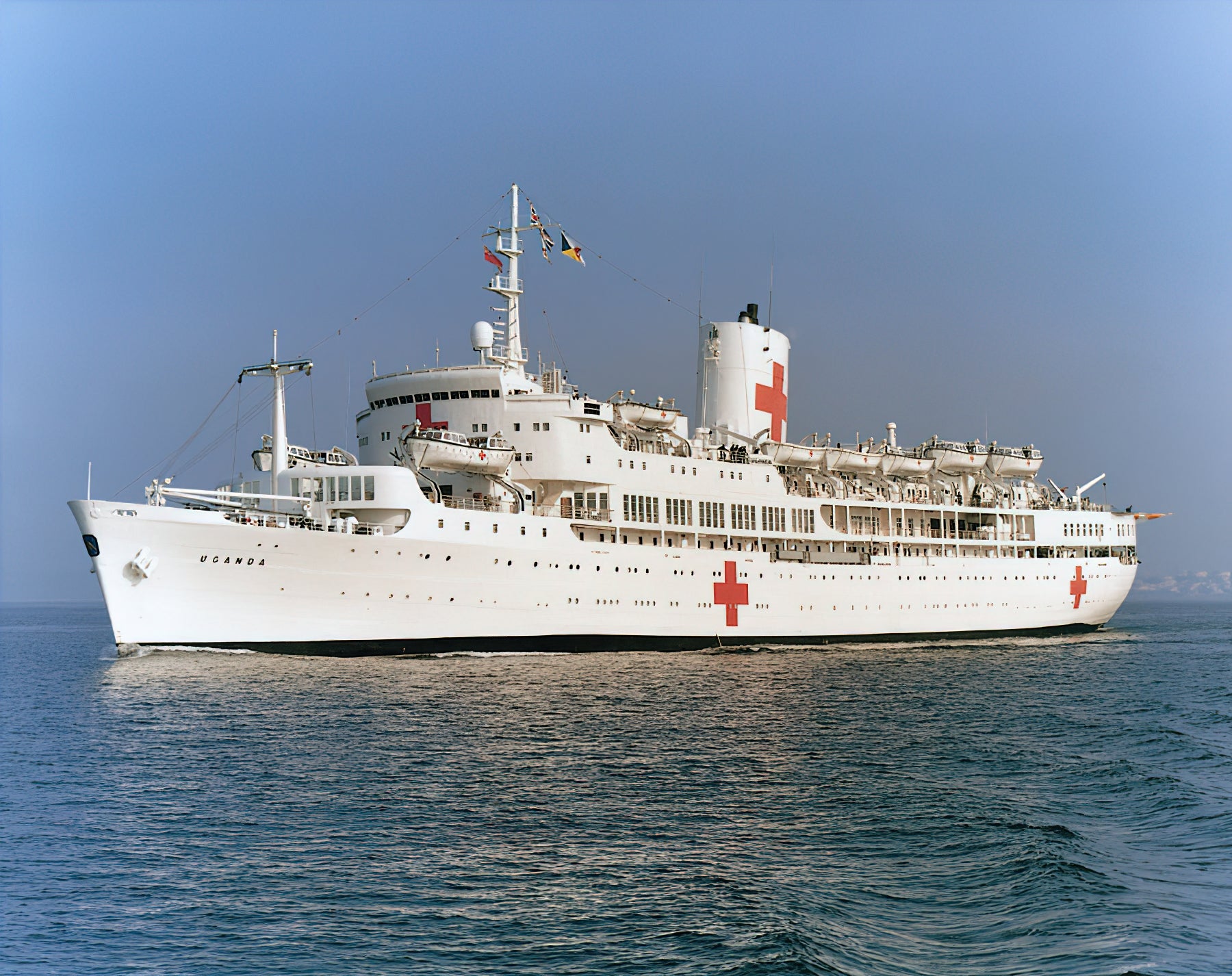 SS Uganda - Port Side View - Royal Navy Hospital Ship Photo Print Wall ...