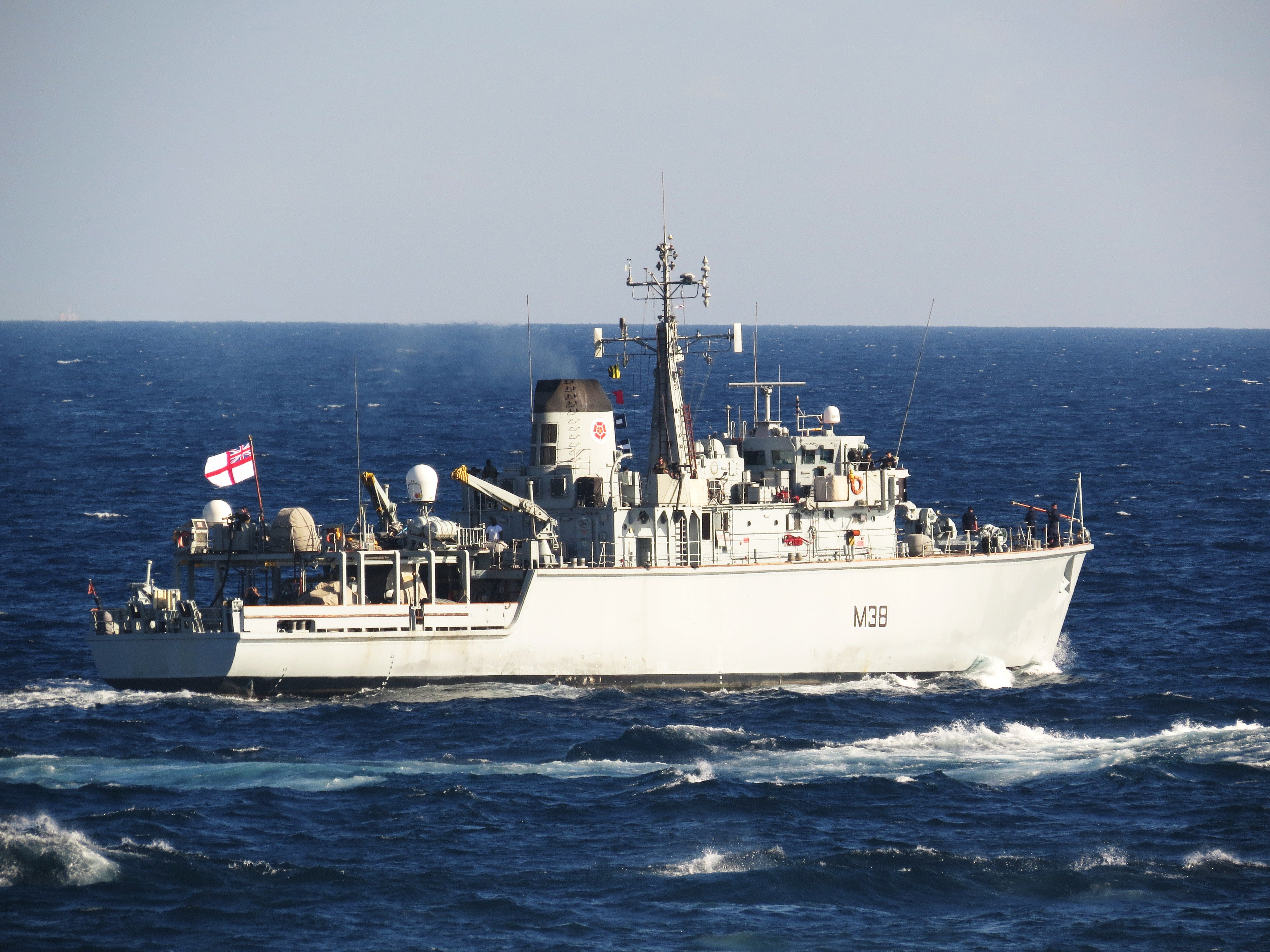 HMS Atherstone (M38) Photo Print - At Sea - Royal Navy Hunt Class Mine ...
