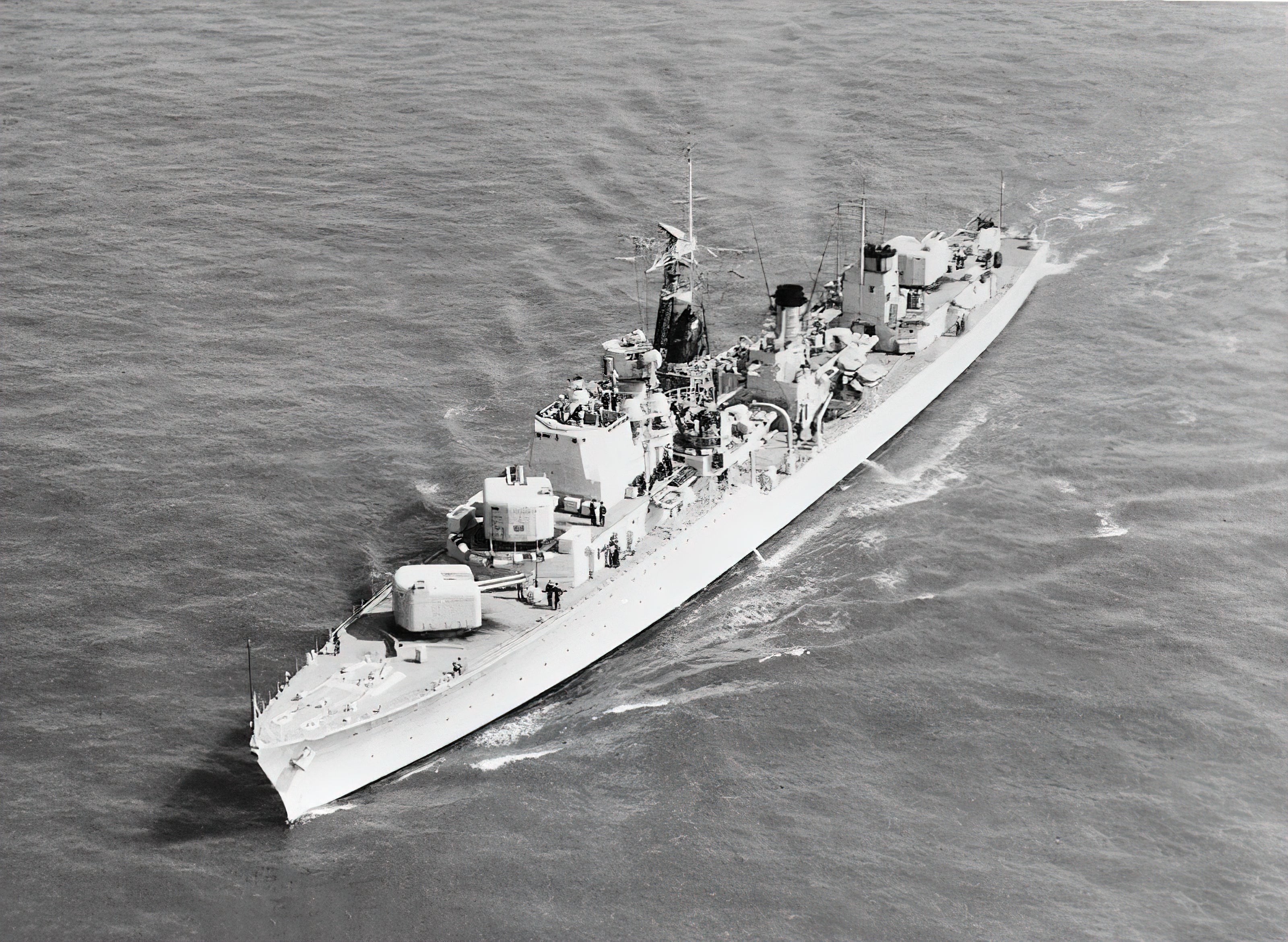 HMS Diamond (D35) Photo Print - High Port Bow View - Royal Navy Daring ...