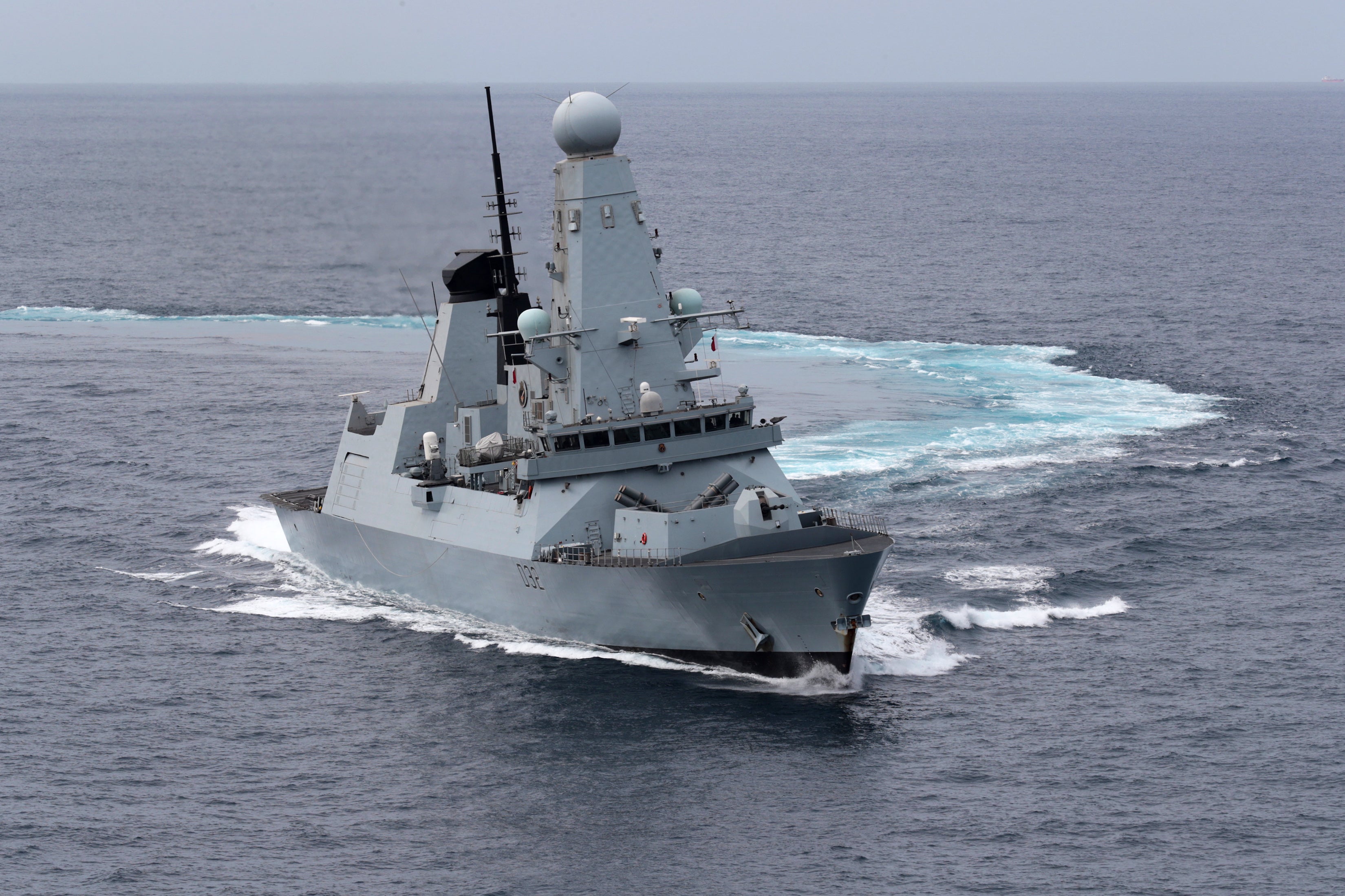 HMS Daring (D32) - Making Turns - Royal Navy Type 45 Destroyer Photo ...