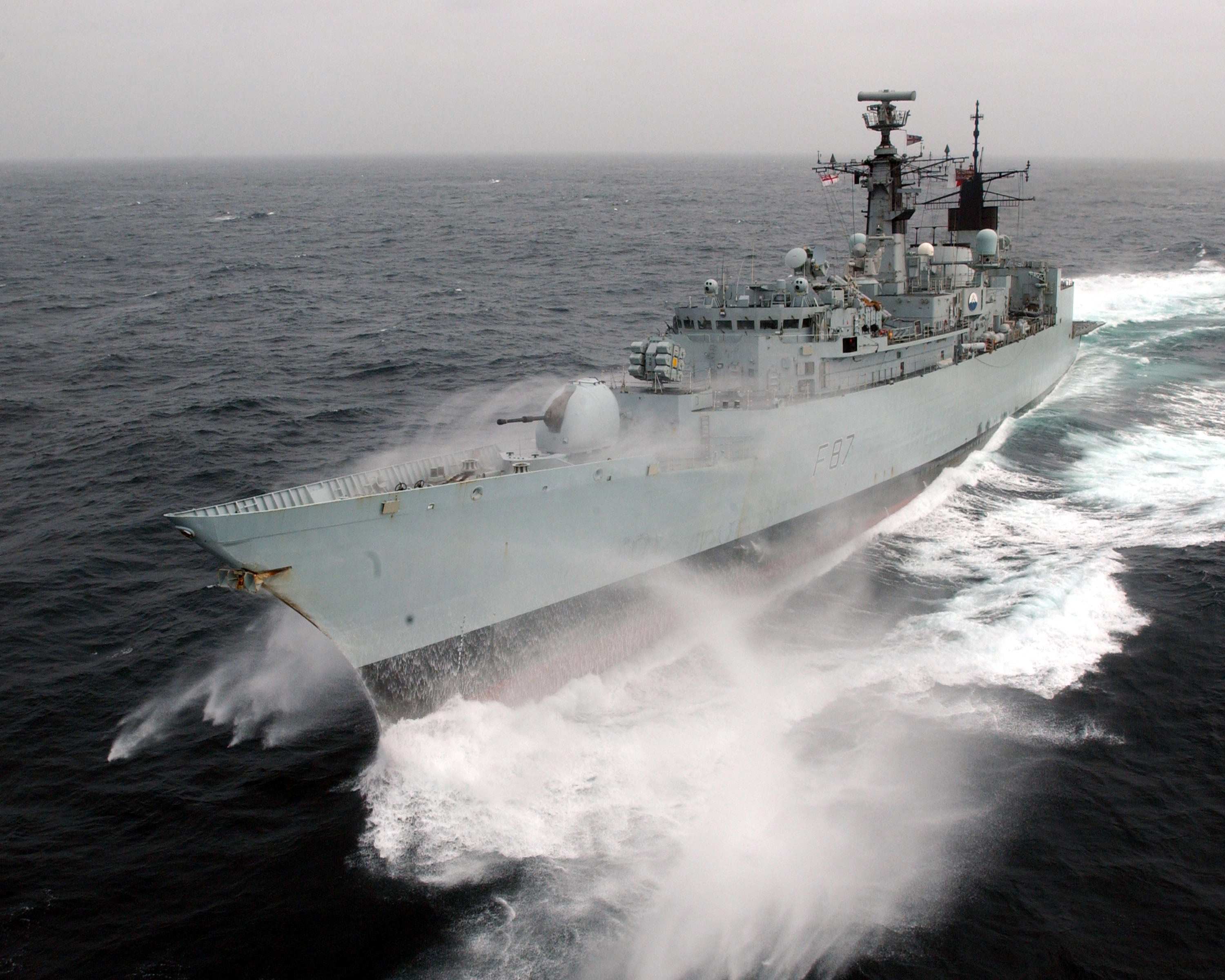 HMS Chatham (F87) Photo Print - At Sea - Royal Navy Type 22 Frigate ...