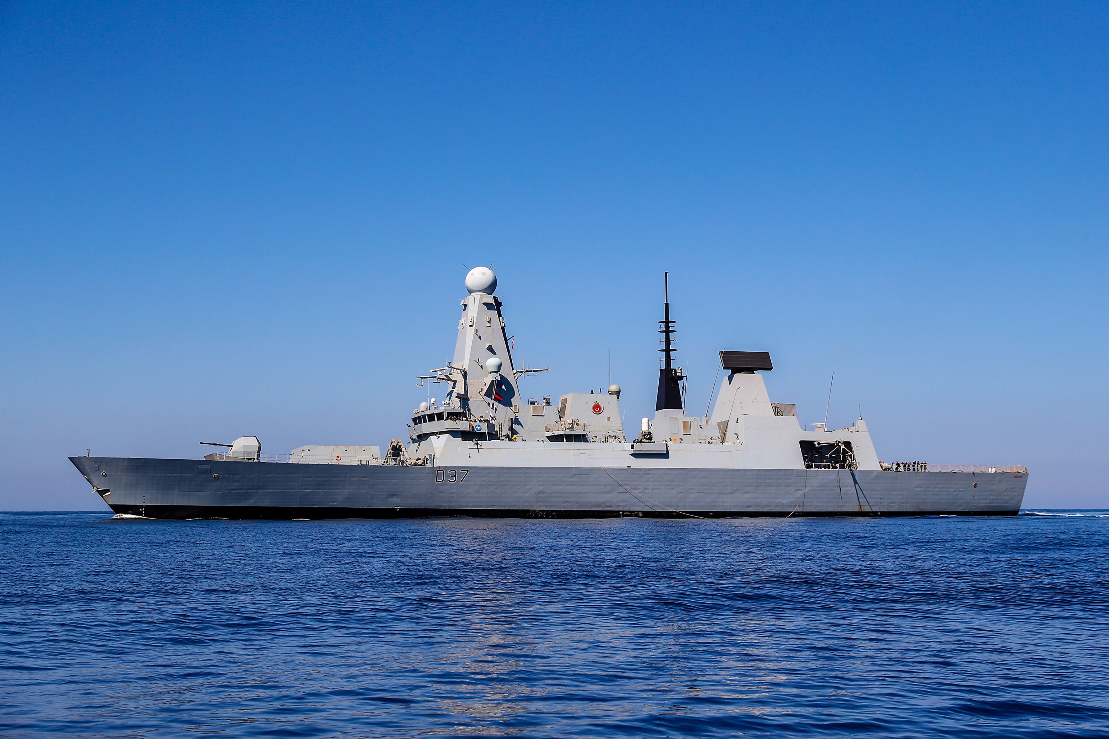HMS Duncan (D37) Photo Print - Port Beam View - Royal Navy Type 45 Des ...