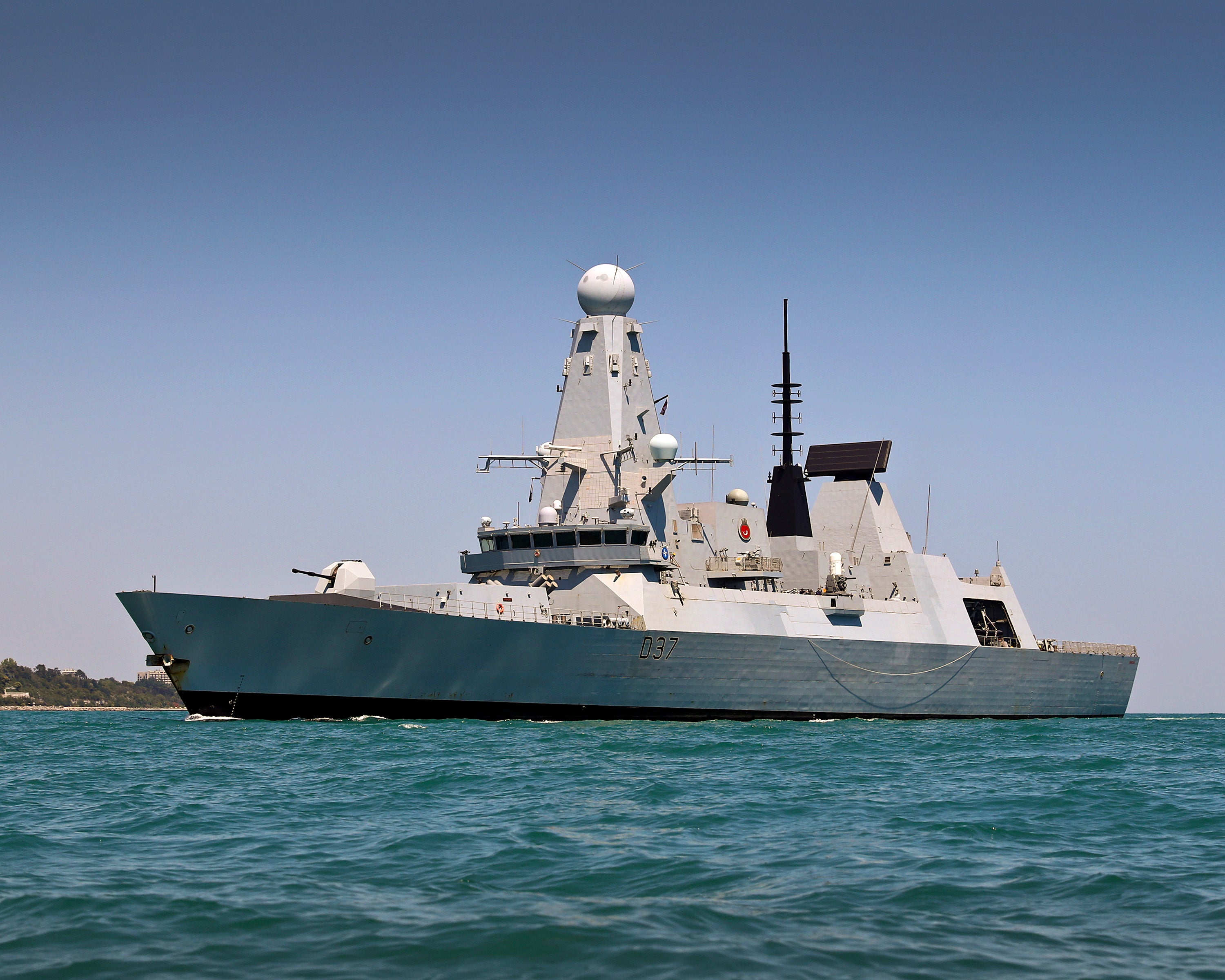 HMS Duncan (D37) Photo Print - Low Port Side View - Royal Navy Type 45 ...
