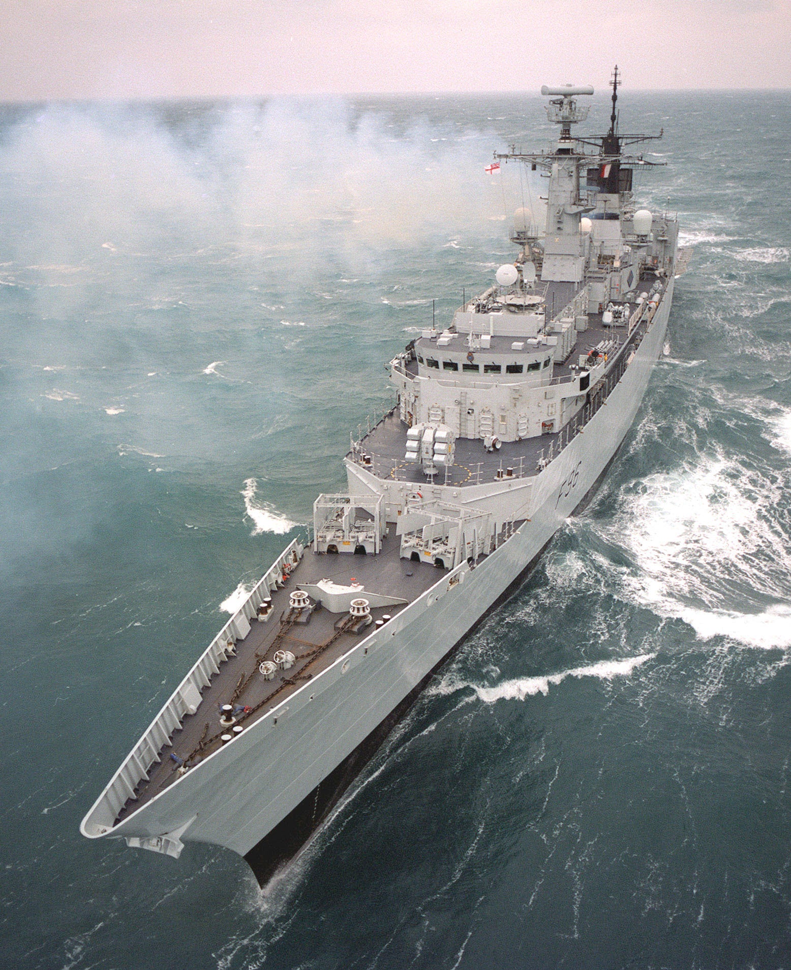 HMS Sheffield (F96) Photo Print - Port Bow View at Sea - Royal Navy Ty ...