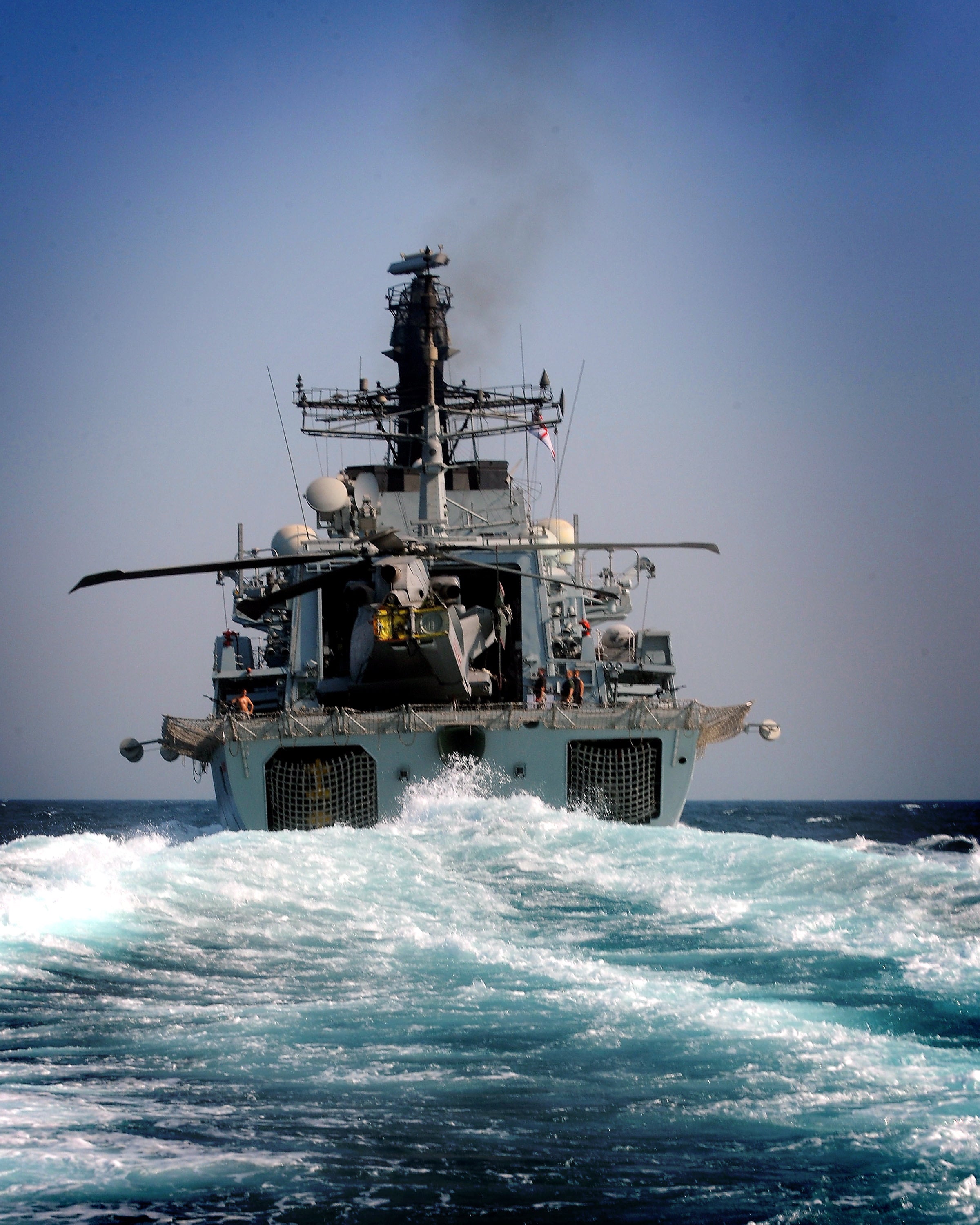 HMS St Albans (F83) - Stern View - Royal Navy Type 23 Frigate Photo ...