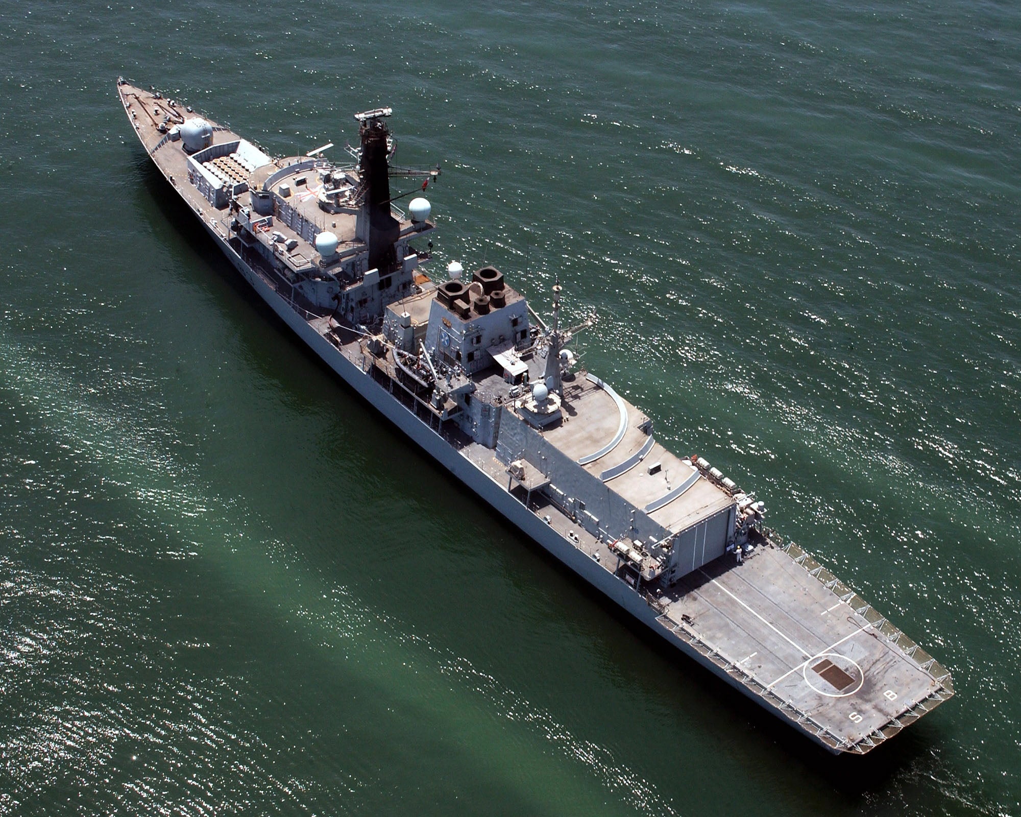 HMS St Albans (F83) - From The Air - Royal Navy Type 23 Frigate Photo ...