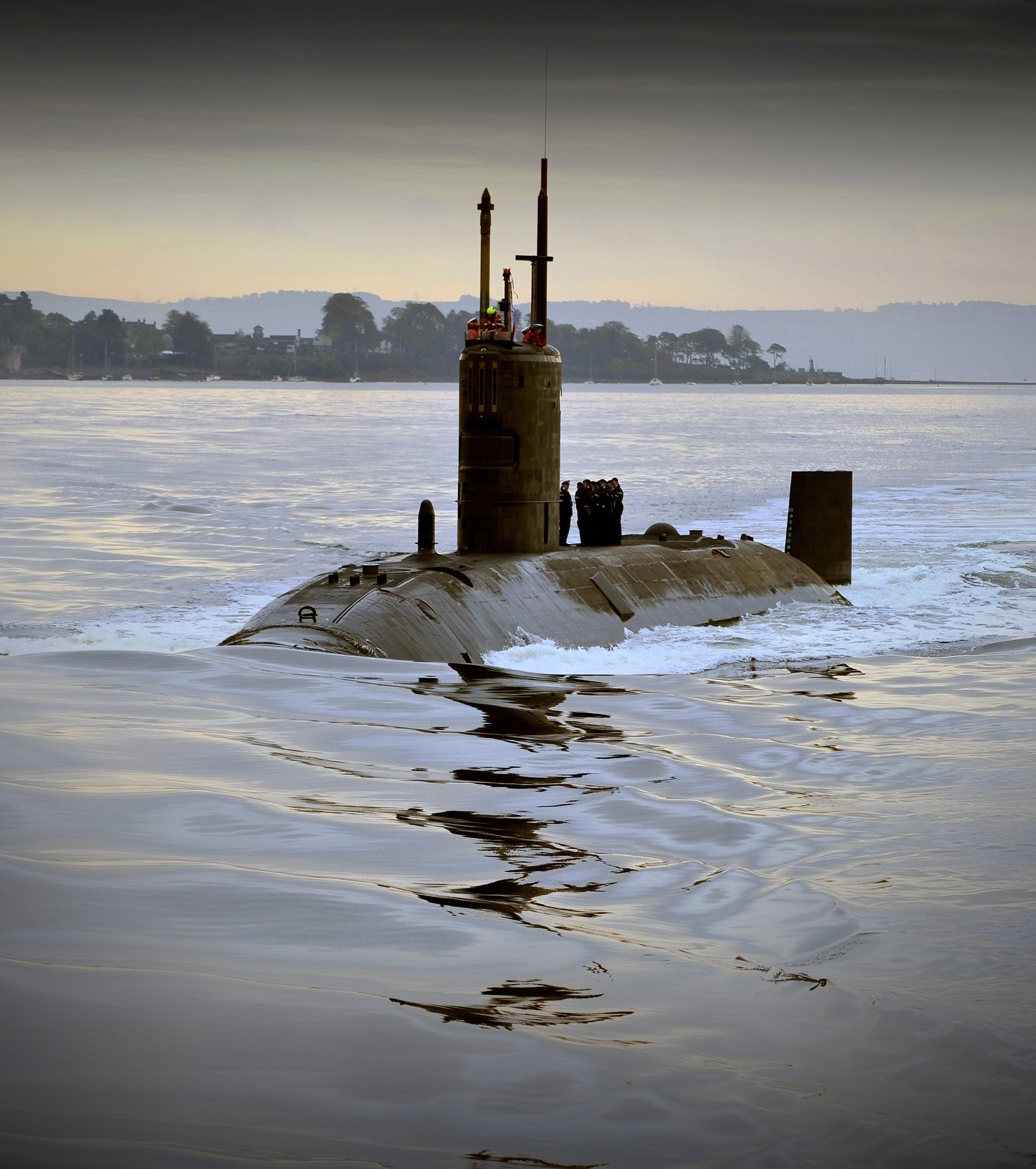 HMS Triumph (S93) Trafalgar Class Submarine Photo Print Port Bow View ...