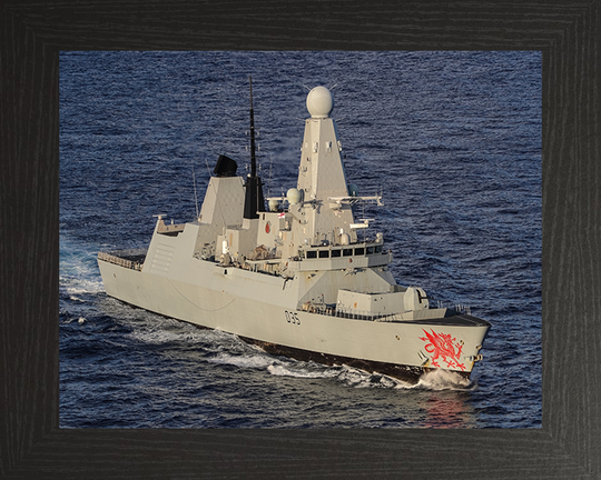 HMS Dragon (D35) - Underway High Starboard View - Royal Navy Type 45 ...