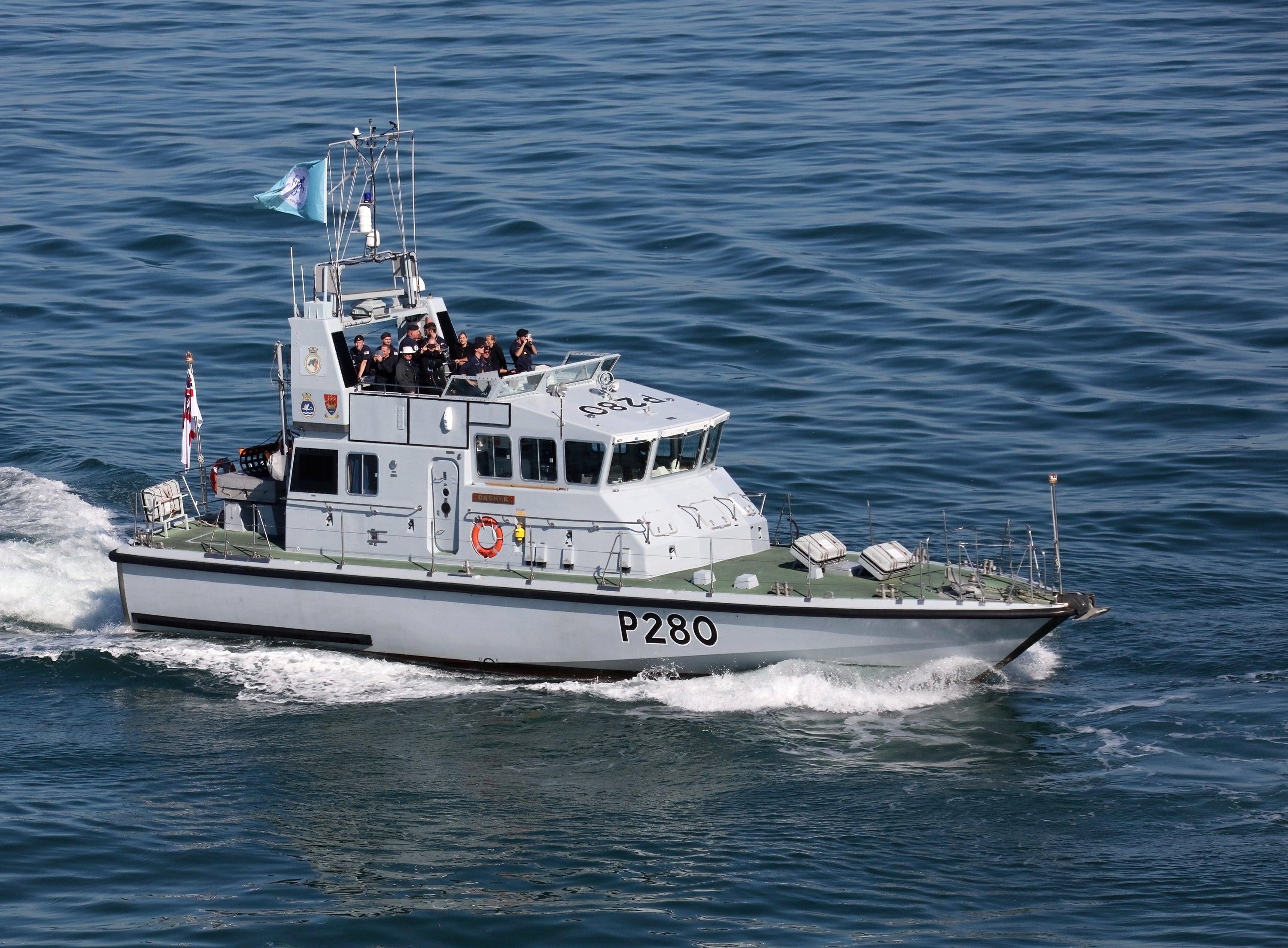 HMS Dasher (P280) - Underway - Royal Navy Archer Class P2000 Patrol ...