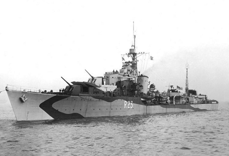 HMS Teazer (R23) (F23) Photo Print - Port View - Royal Navy T Class De ...