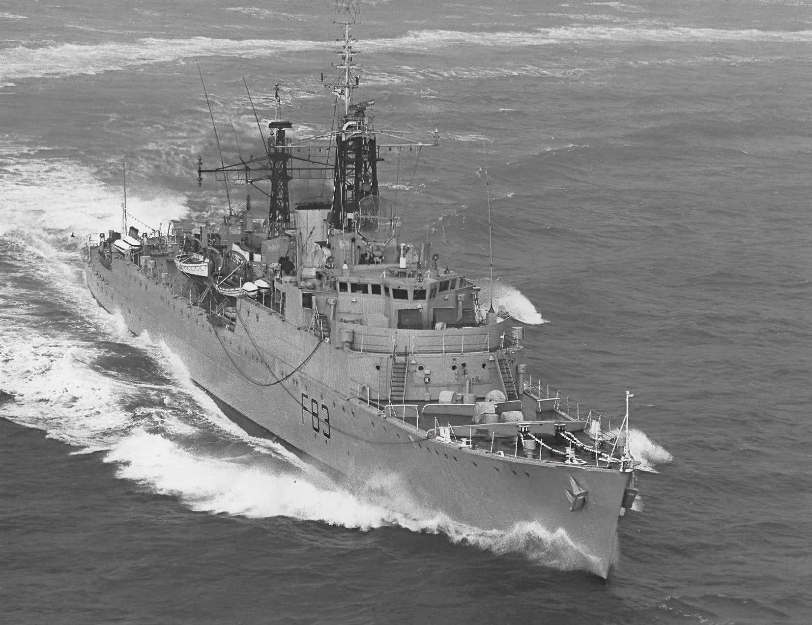 HMS Ulster (F83) (R83) - At Sea - Royal Navy Type 15 Frigate Photo ...